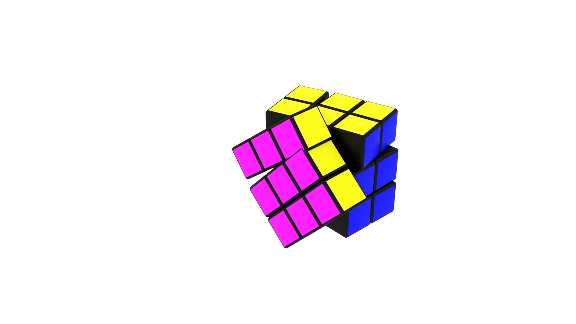 Rubiks Cube With Solving Animation 3D model animated | CGTrader