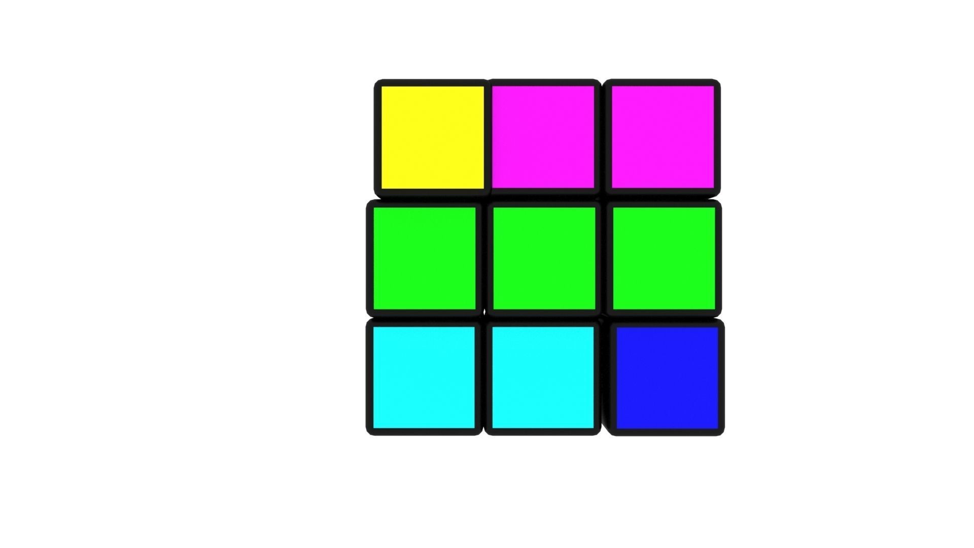 Rubiks Cube With Solving Animation 3D model animated | CGTrader