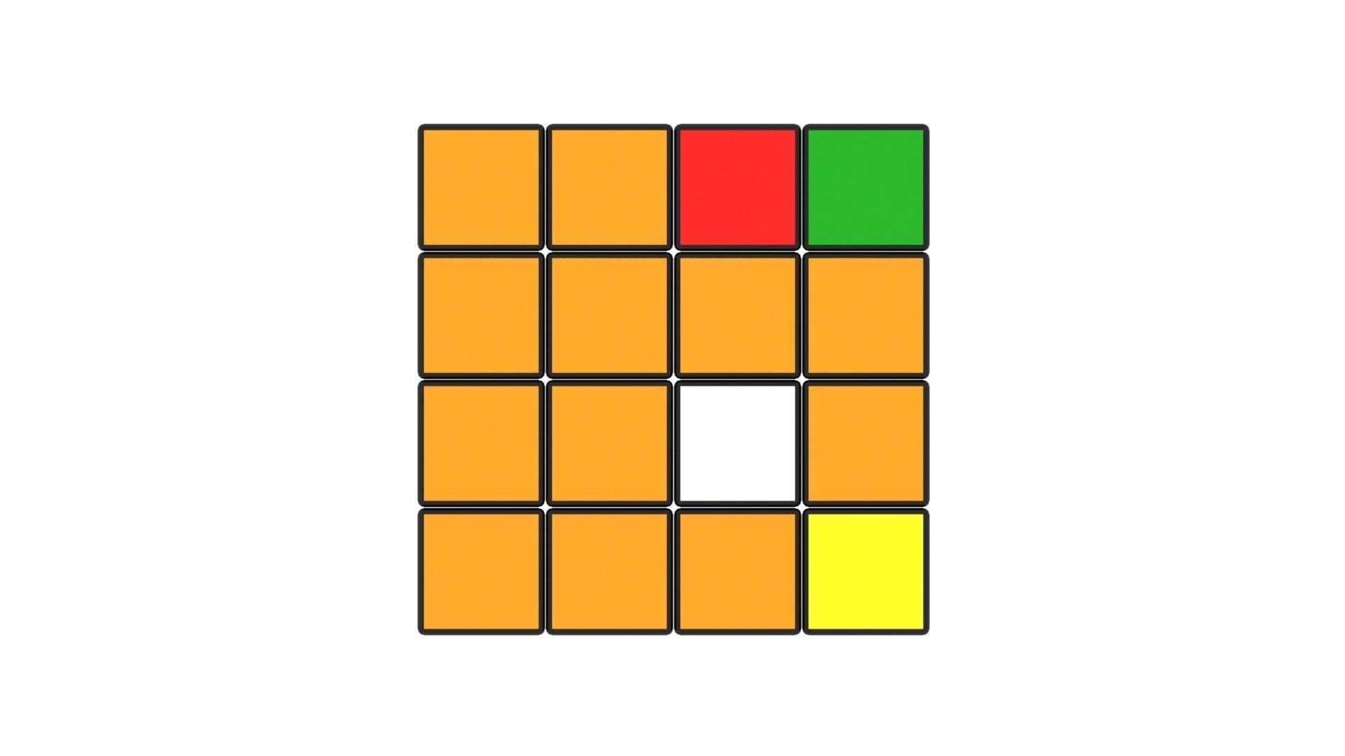 Rubiks Cube 4x4x4 3d Model Cgtrader