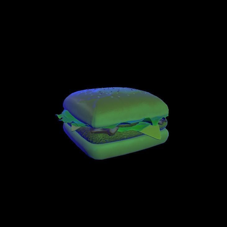 CBO burger 3D model | CGTrader