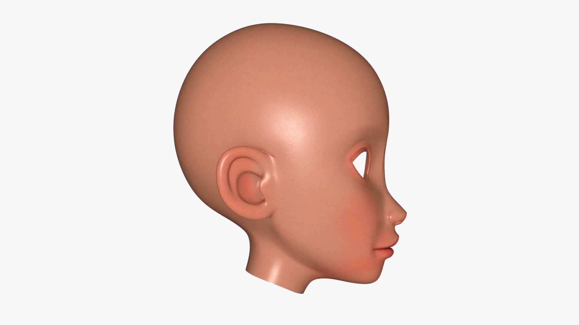 3D model Cartoon Head VR / AR / low-poly | CGTrader