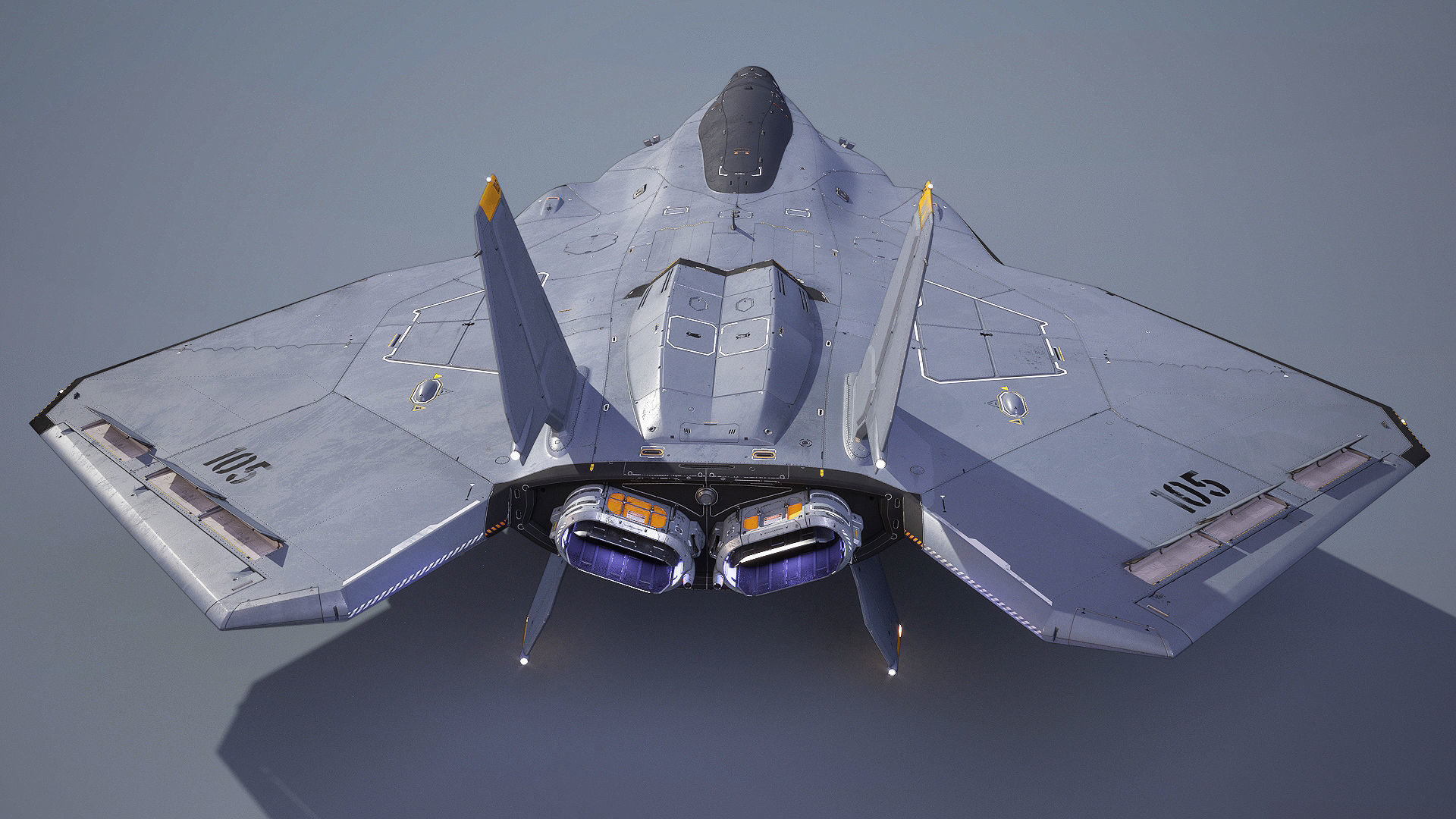 Sci-fi Multi-purpose Spacefighter 3D model | CGTrader