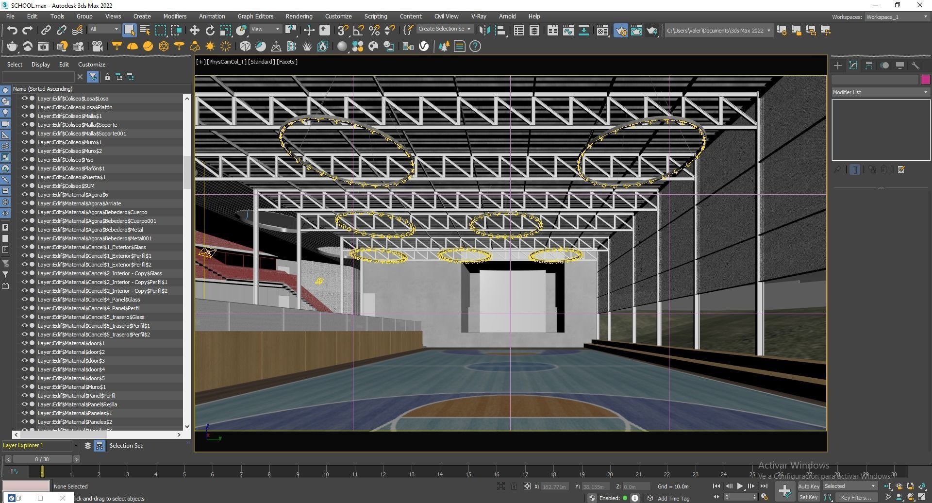 School Building 3D model | CGTrader
