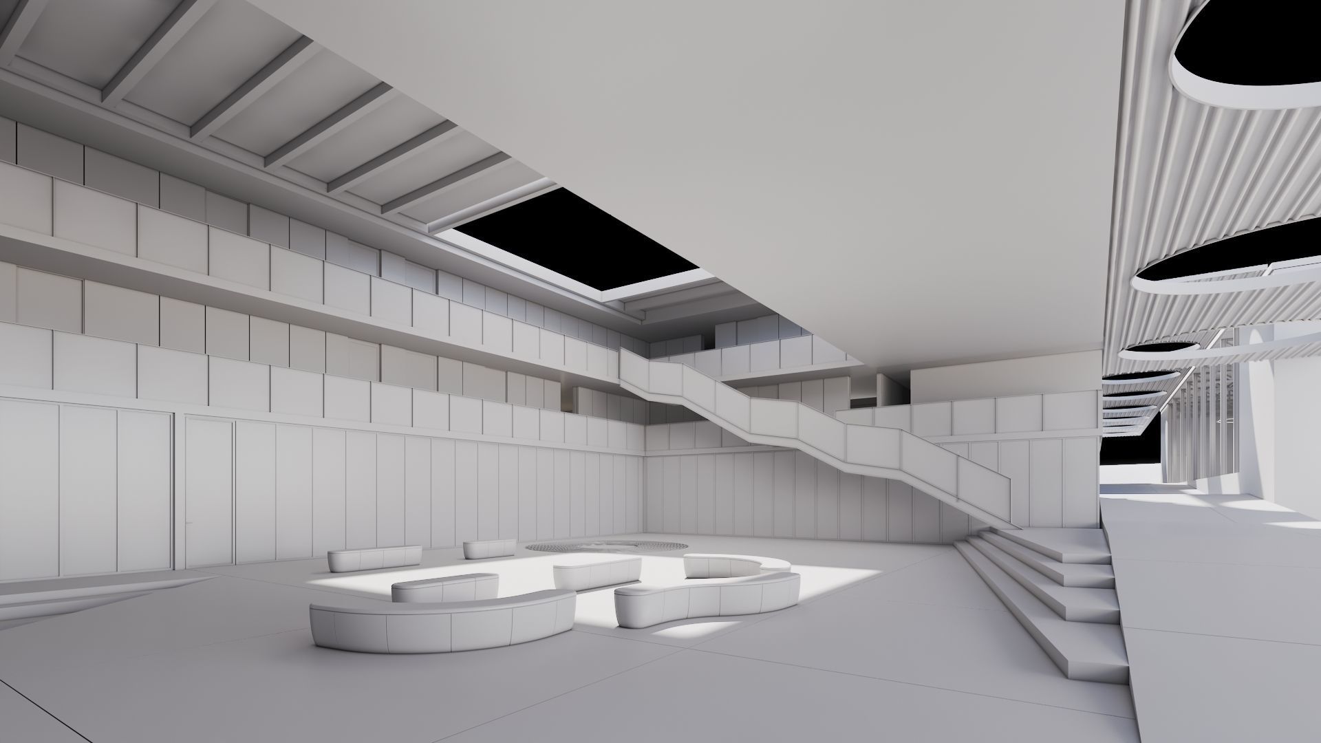 School Building 3D model | CGTrader