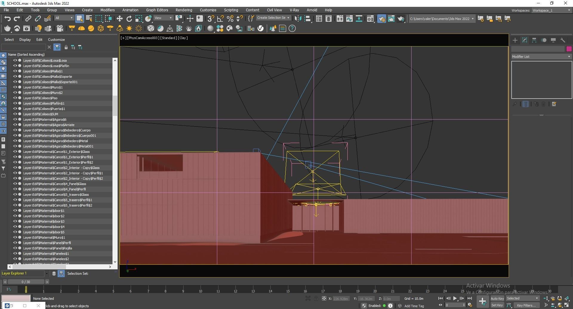 School Building 3D model | CGTrader