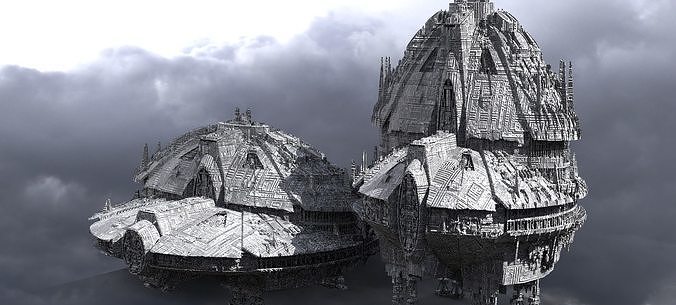 Jupiter alien Temple 2 designs 3D model | CGTrader