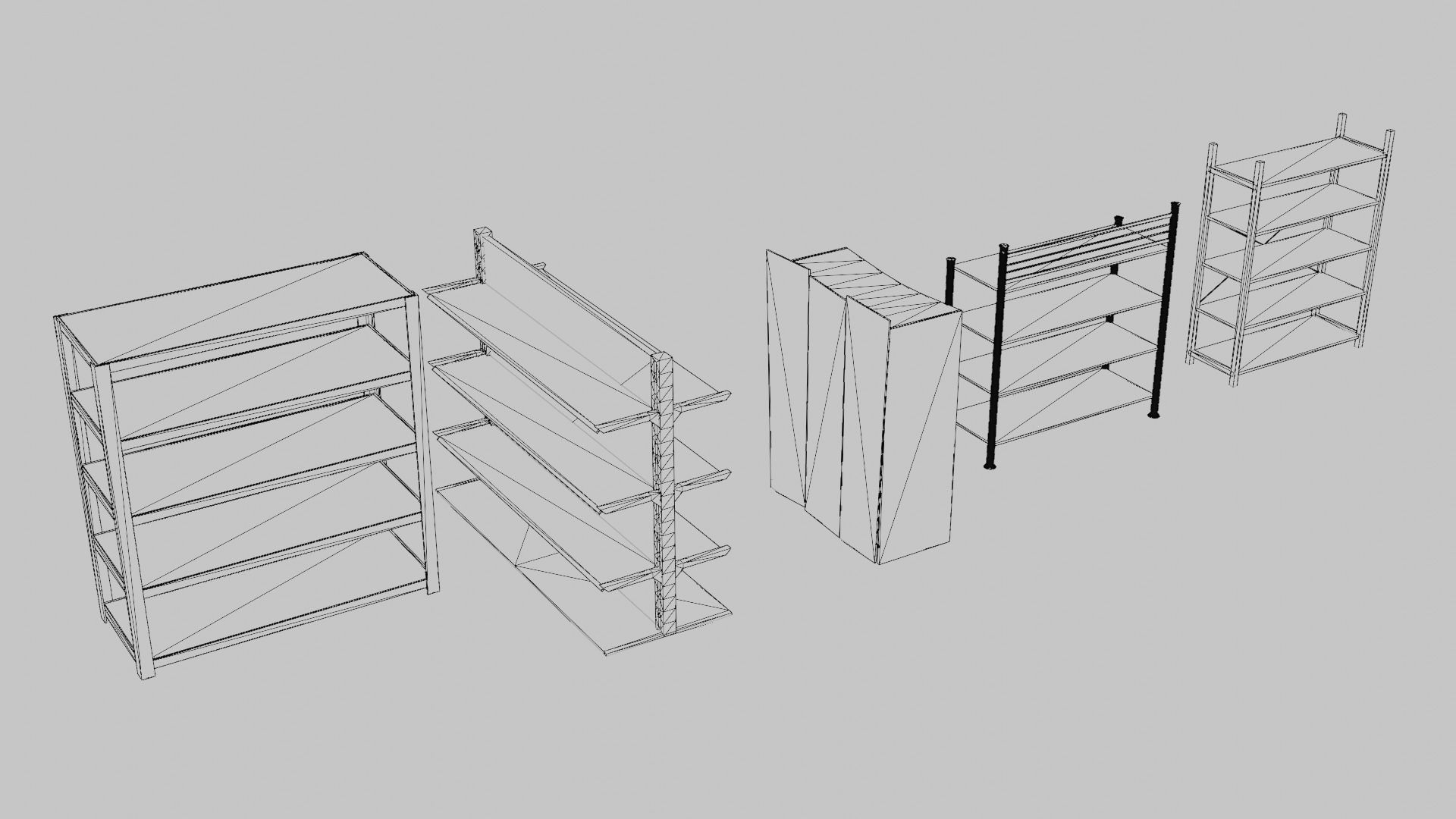 Storage racks free VR / AR / low-poly 3D model | CGTrader