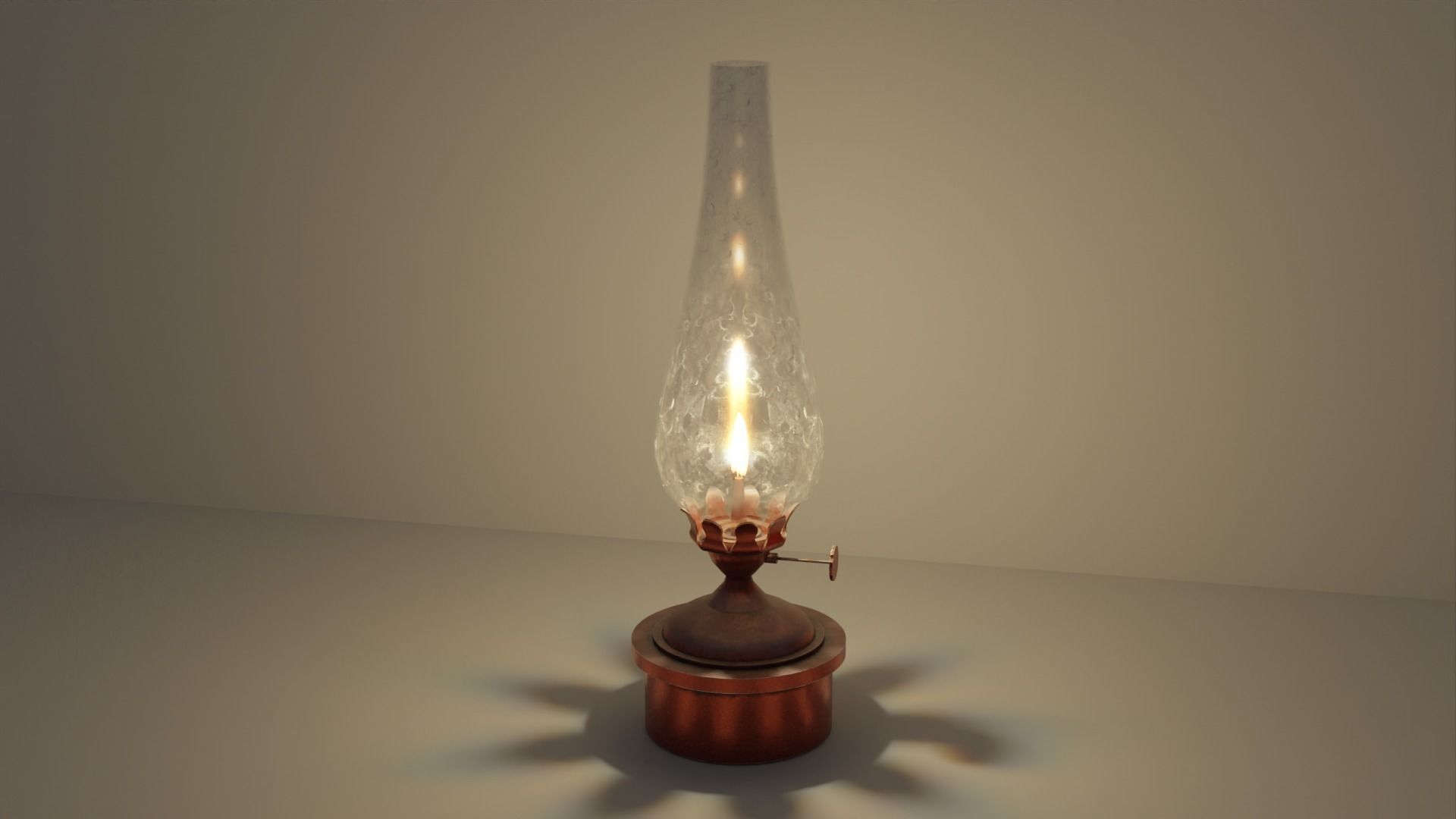 3D model Rusty oil lamp VR / AR / low-poly | CGTrader