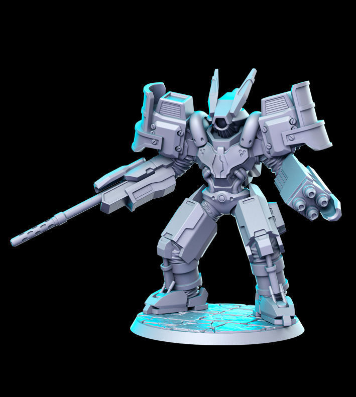 Shinra Armored Shock Trooper x2 Final Fantasy 32mm Pre-supported 3D ...