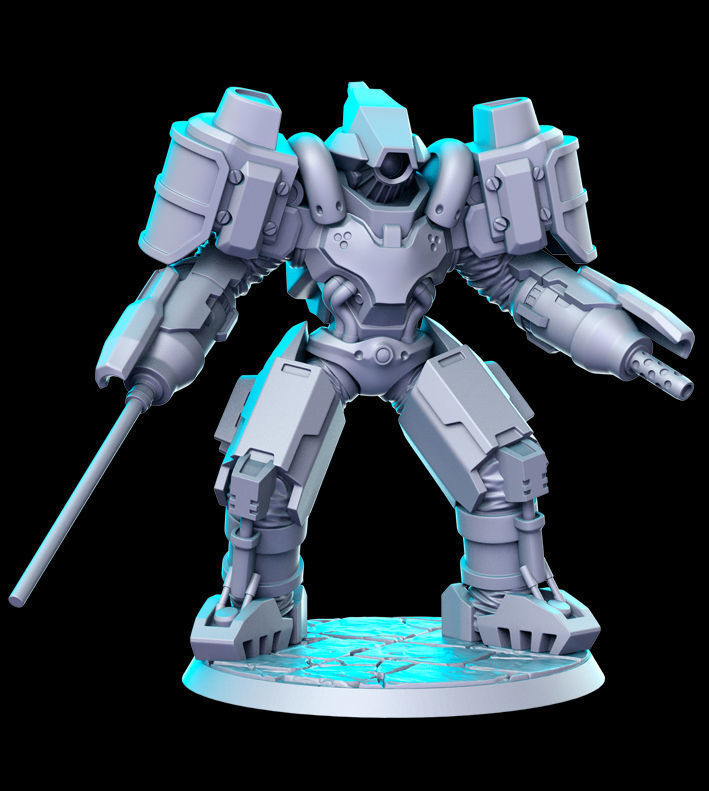 Shinra Armored Shock Trooper Final Fantasy 32mm Pre-supported 3D model ...