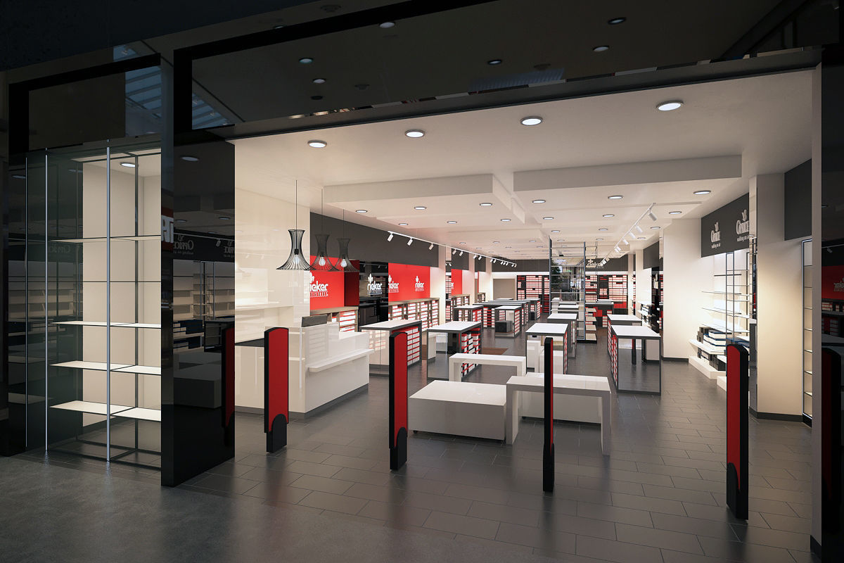 Shoe store interior 3D model | CGTrader