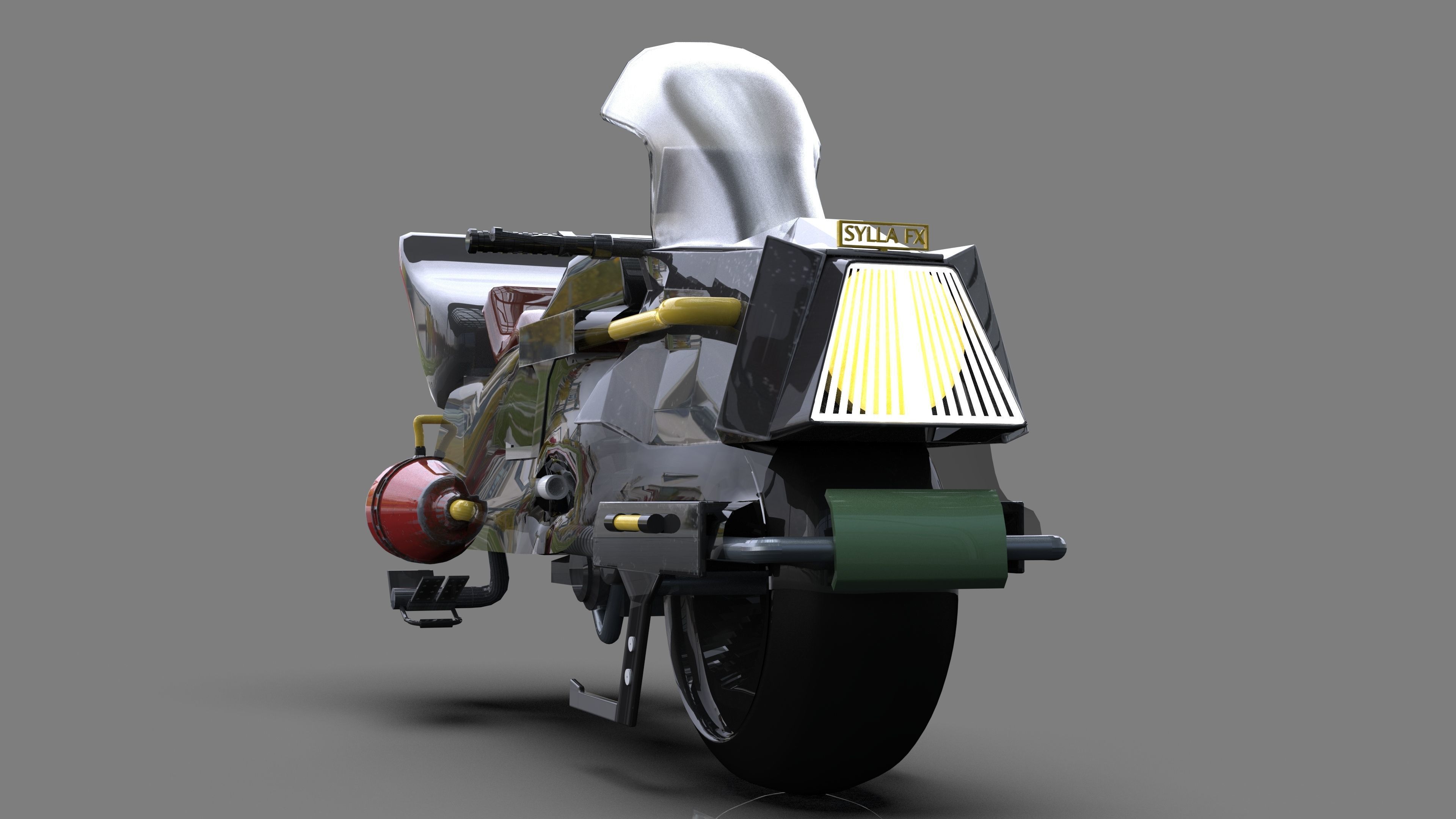 HOVER BIKE APACHE 3D model | CGTrader