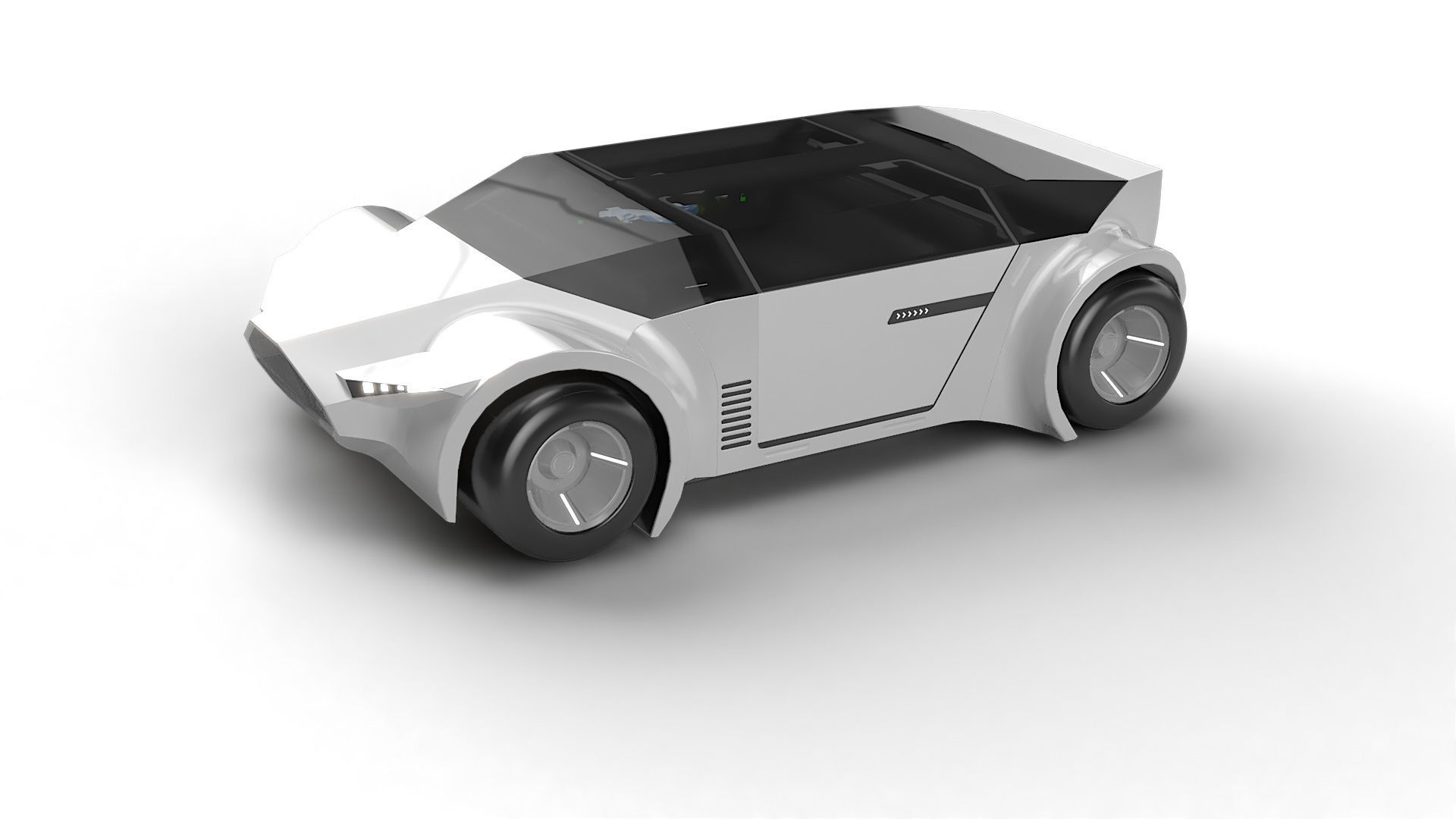 Concept Car v01 3D model | CGTrader