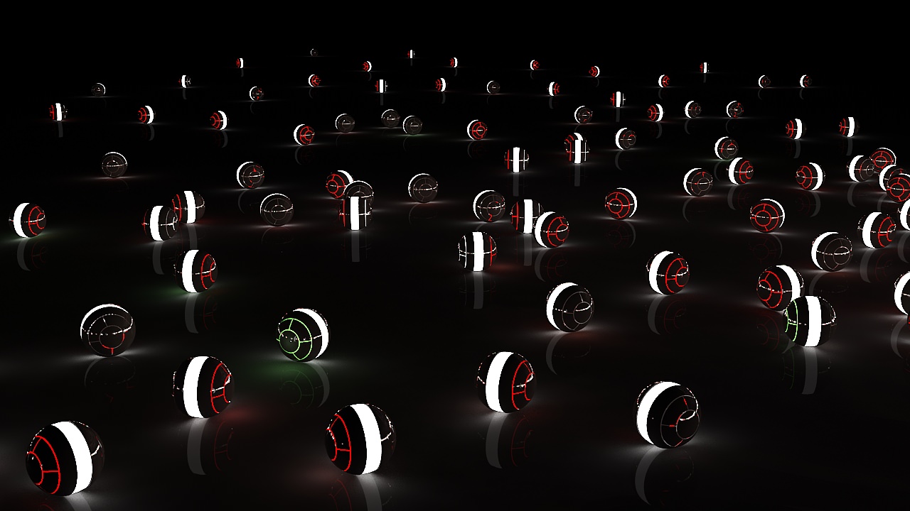 3d Glow Spheres With Light Setup Cgtrader