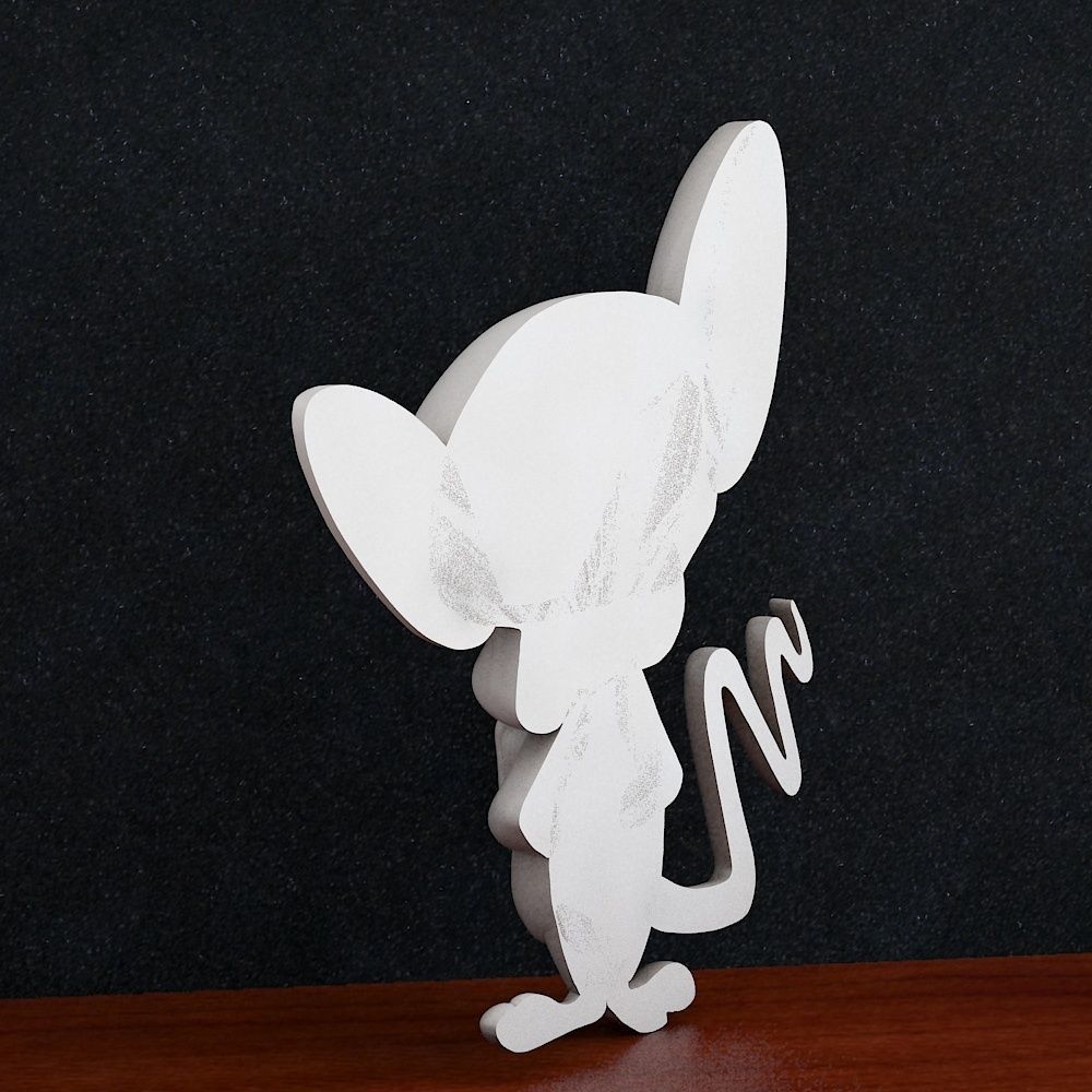 Mouse Pinkie and Brain Cartoon 3D model 3D printable | CGTrader