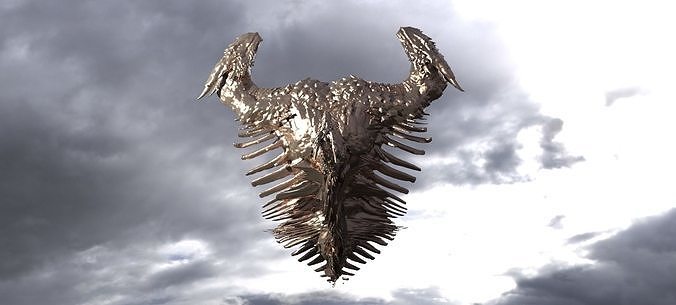 Dragon bone deity monolith 2 3D model | CGTrader