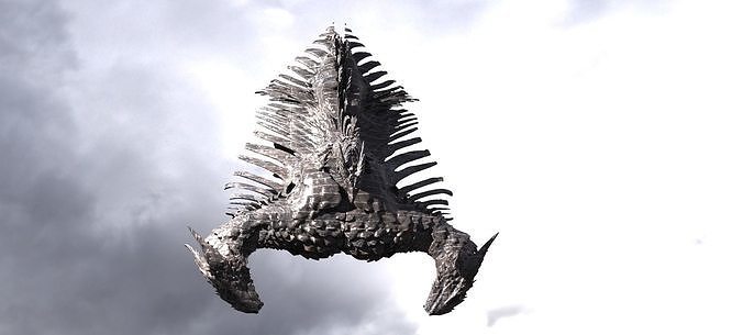 Dragon bone deity monolith 3 3D model | CGTrader