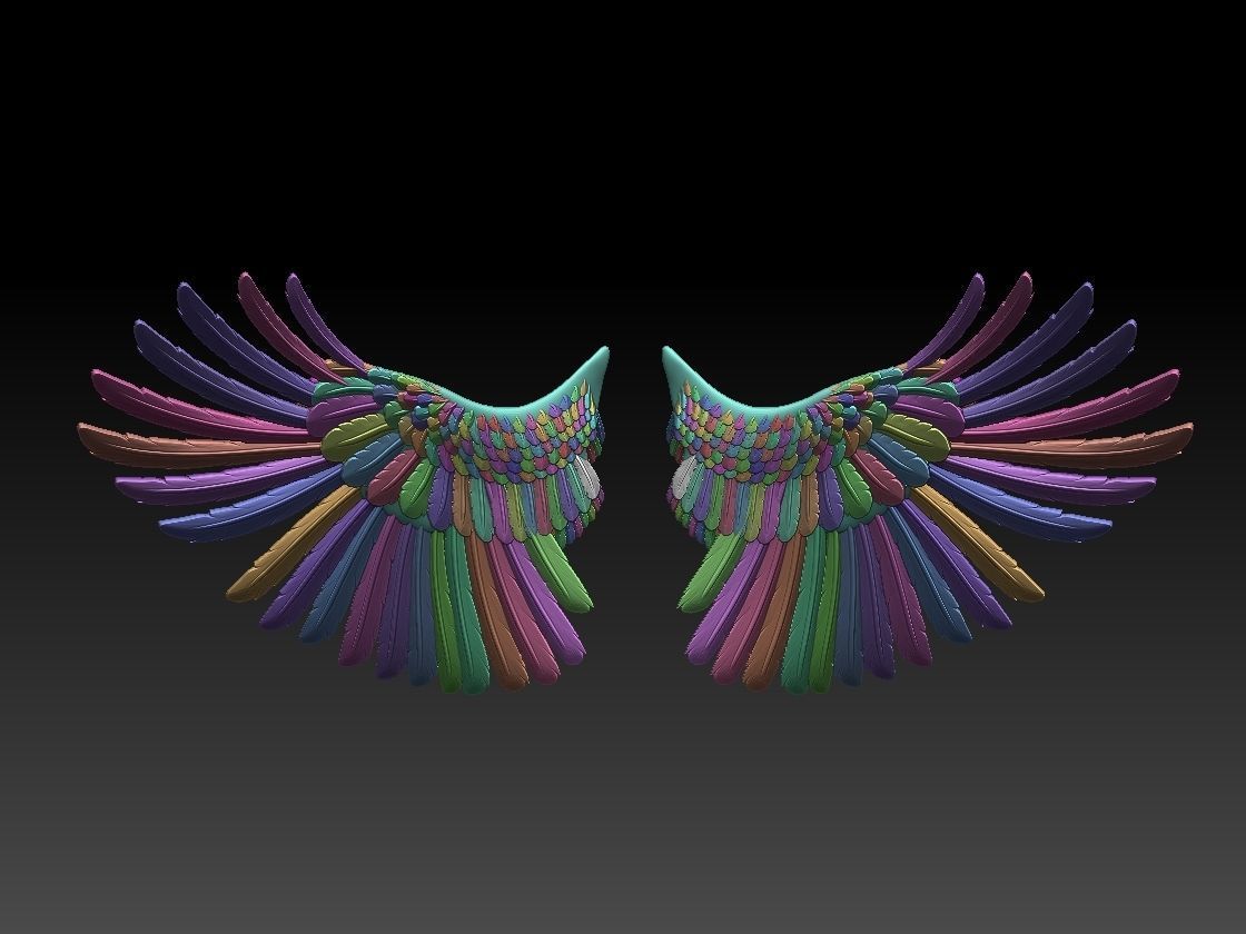 wings 3D model 3D printable | CGTrader