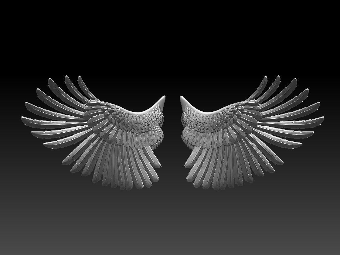 wings 3D model 3D printable | CGTrader