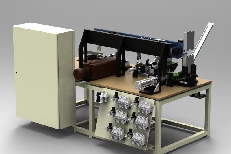 Car door check link assy machine 3D concept 3D model | CGTrader