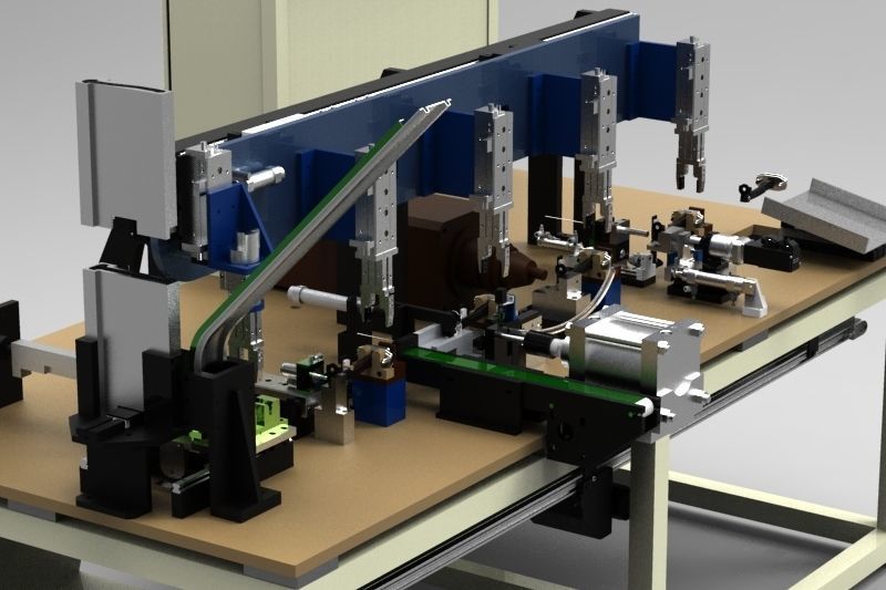 Car door check link assy machine 3D concept 3D model | CGTrader