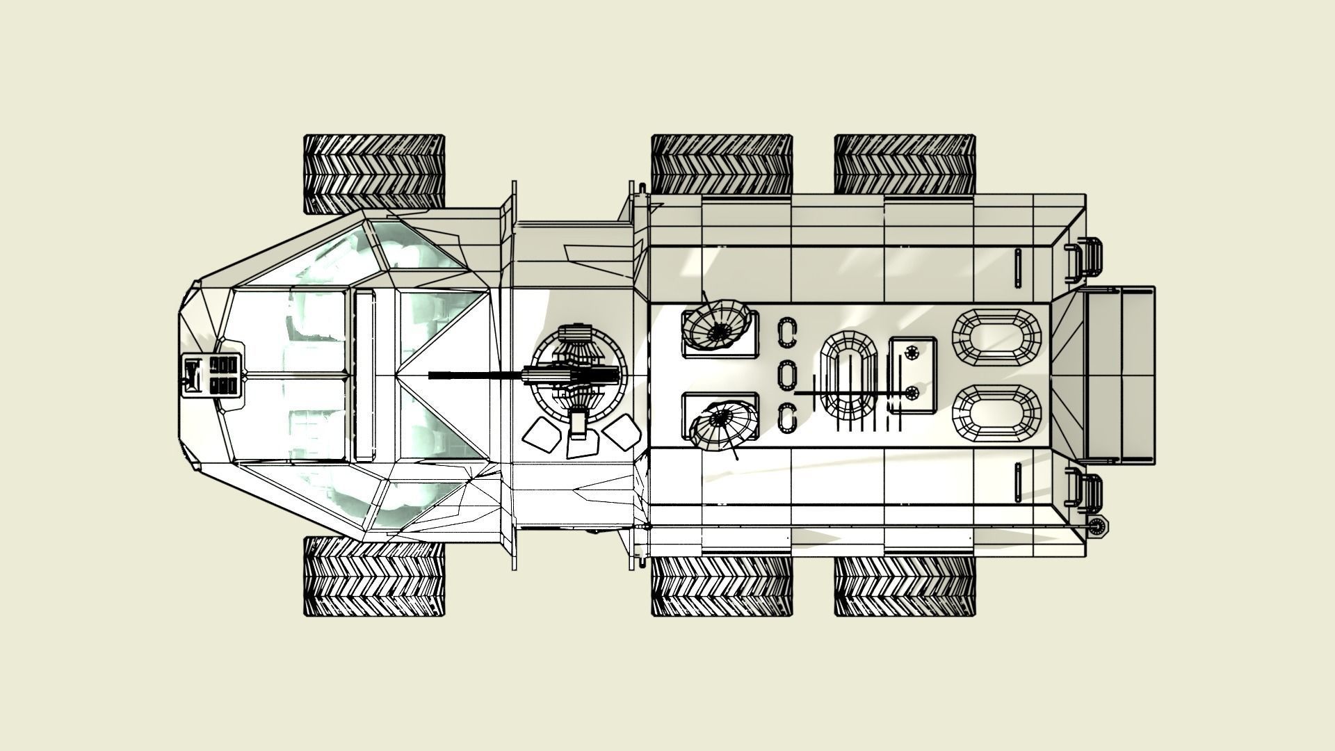 Mars Transportation Vehicle - Sci-Fi Armored Space Vehicle 3D model ...