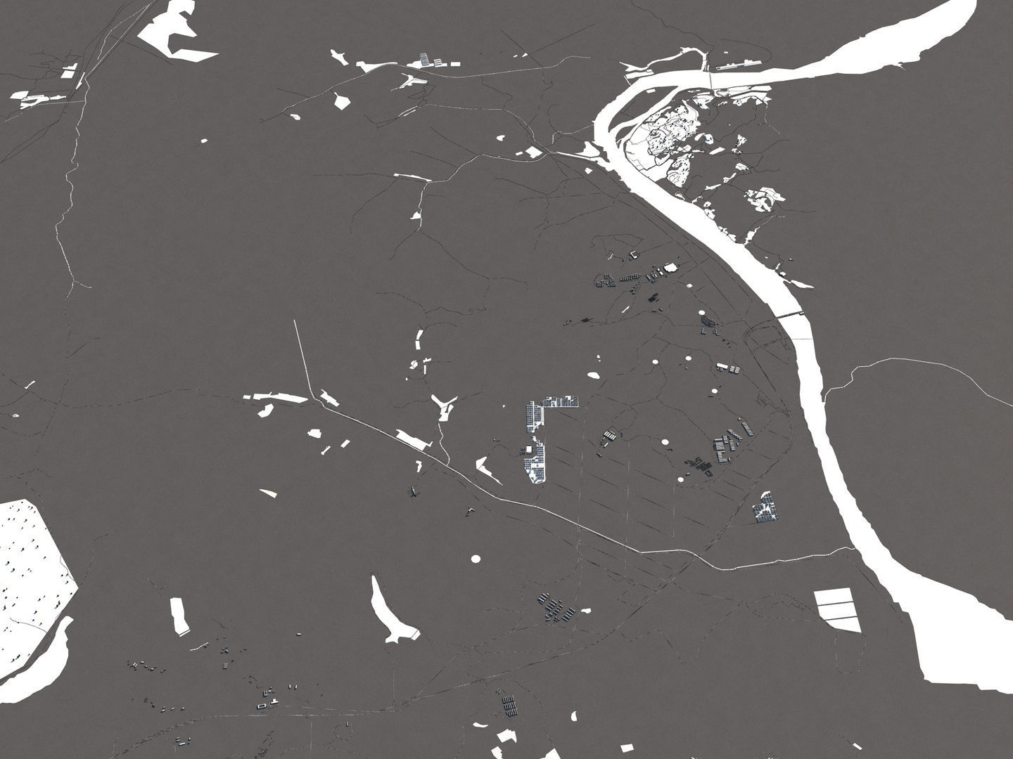 Pyongyang North Korea 50x50km 3D model | CGTrader