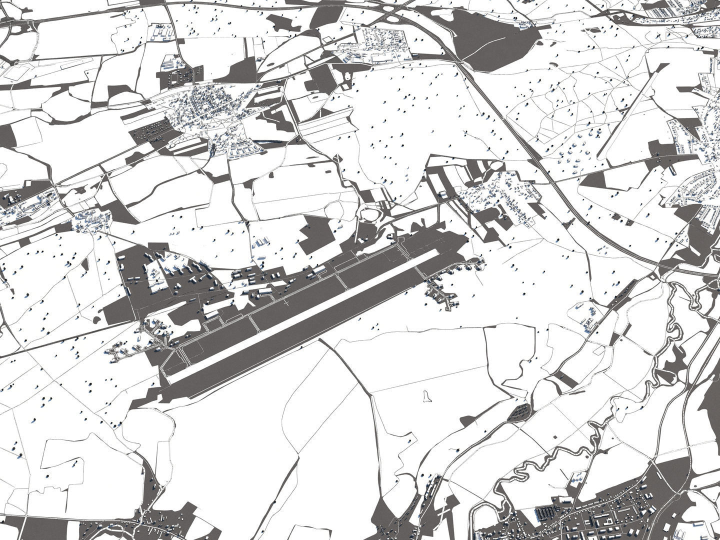 Pilsen Czech Republic 50x50km 3D City Map 3D model | CGTrader