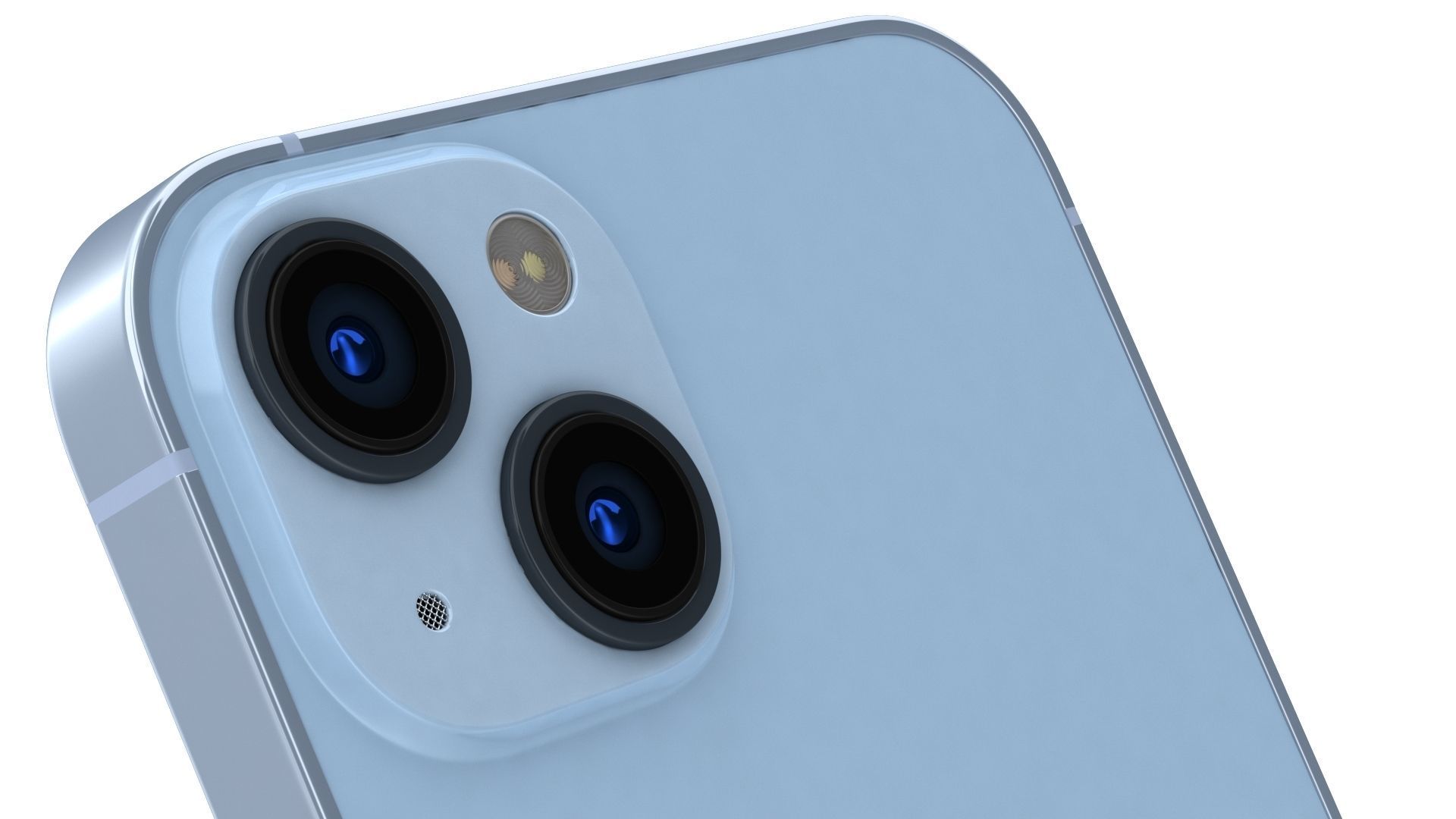 Apple iPhone 14 Blue 3D model | CGTrader