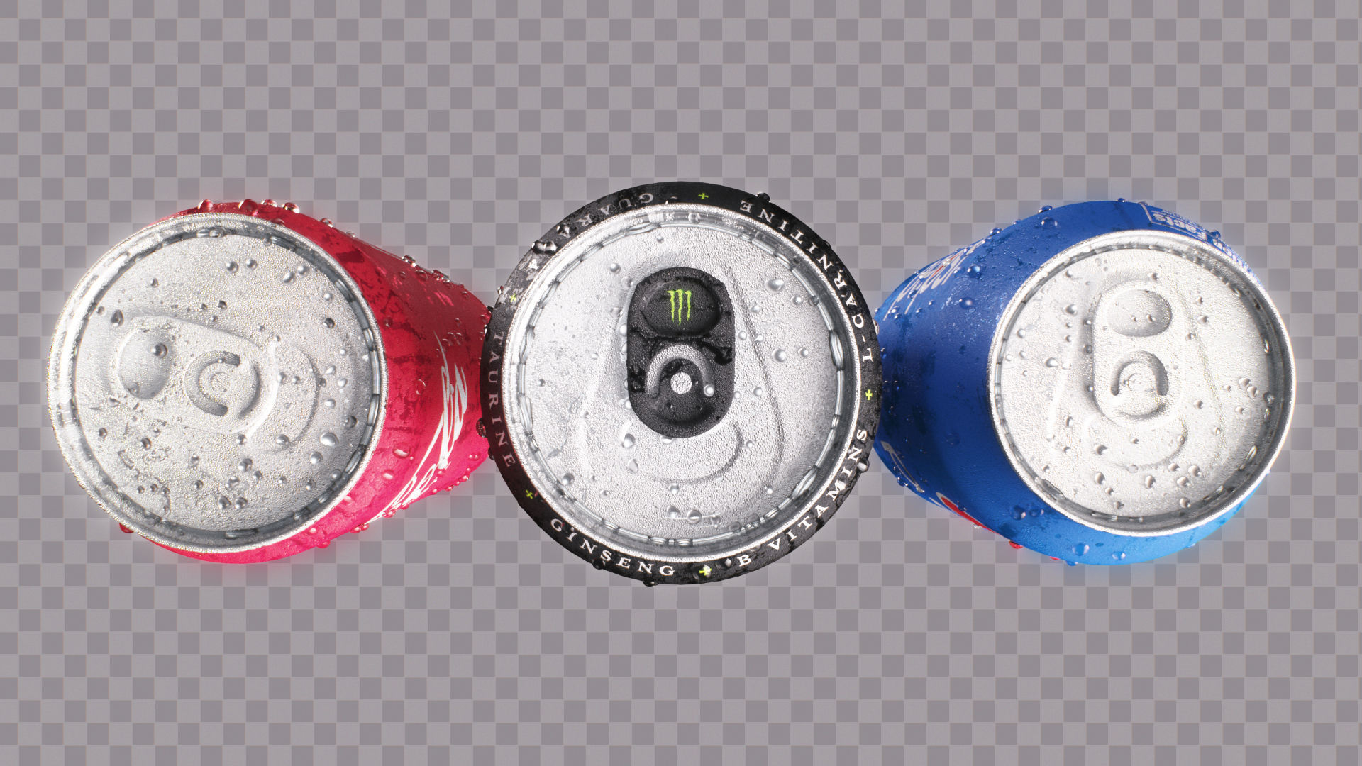 3D model Soda Cans of Monster Coke and Pepsi VR / AR / low-poly | CGTrader