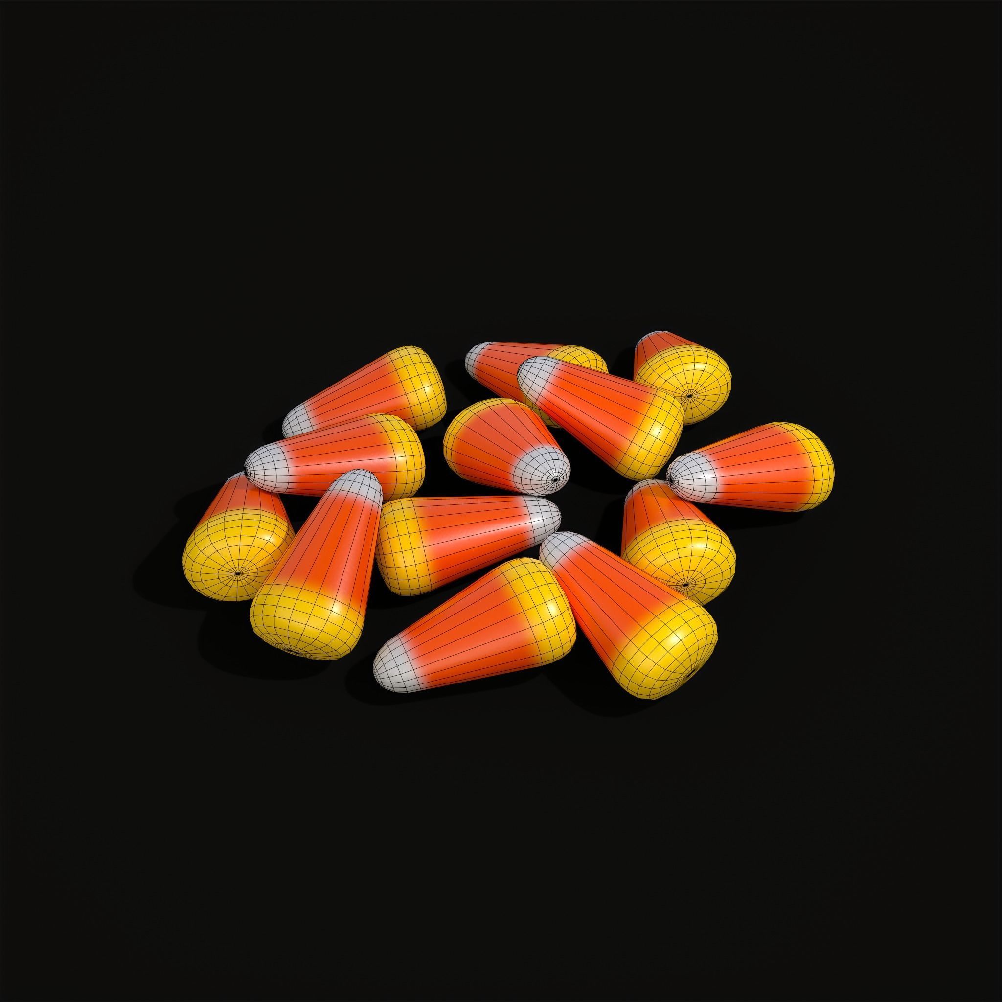 3D model Candy Corn Pile VR / AR / low-poly | CGTrader