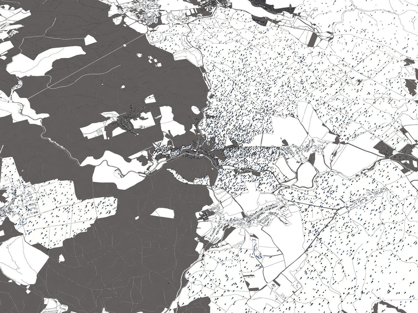 Brno Czech Republic 50x50km 3D City Map 3D model | CGTrader