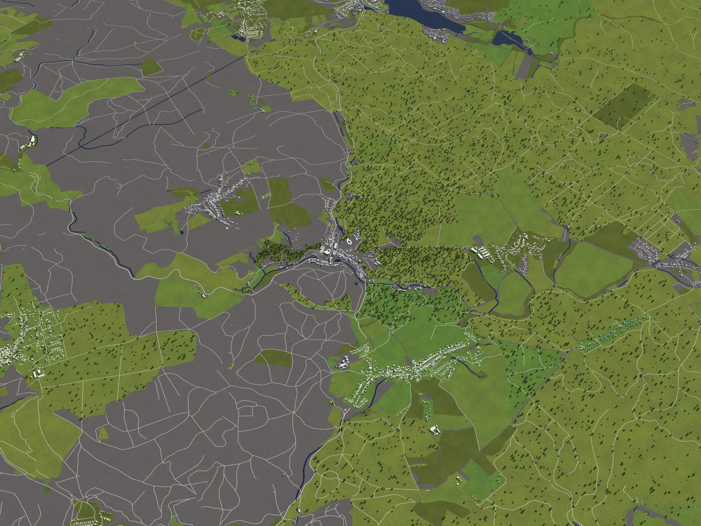 Brno Czech Republic 50x50km 3D City Map 3D model | CGTrader