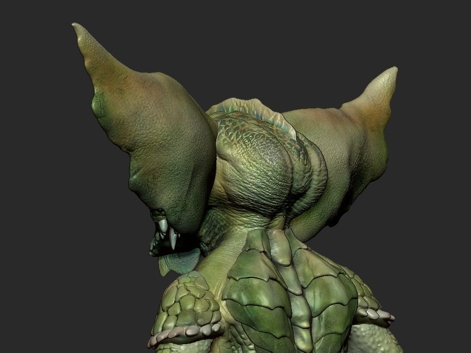 Gremlin demon statue 3D model 3D printable | CGTrader