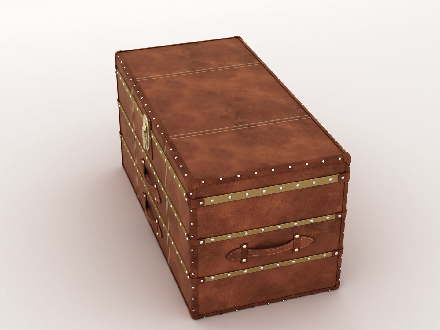 Leather Storage Chest 3D model | CGTrader