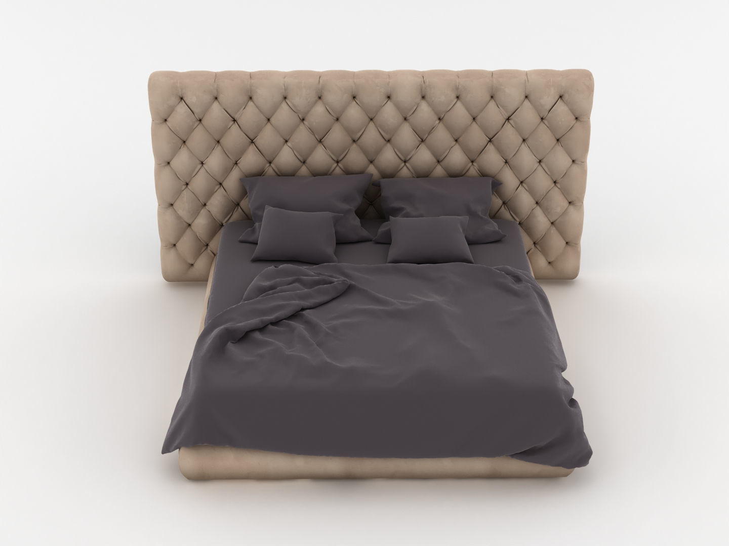 Baxter Bed 3D model | CGTrader