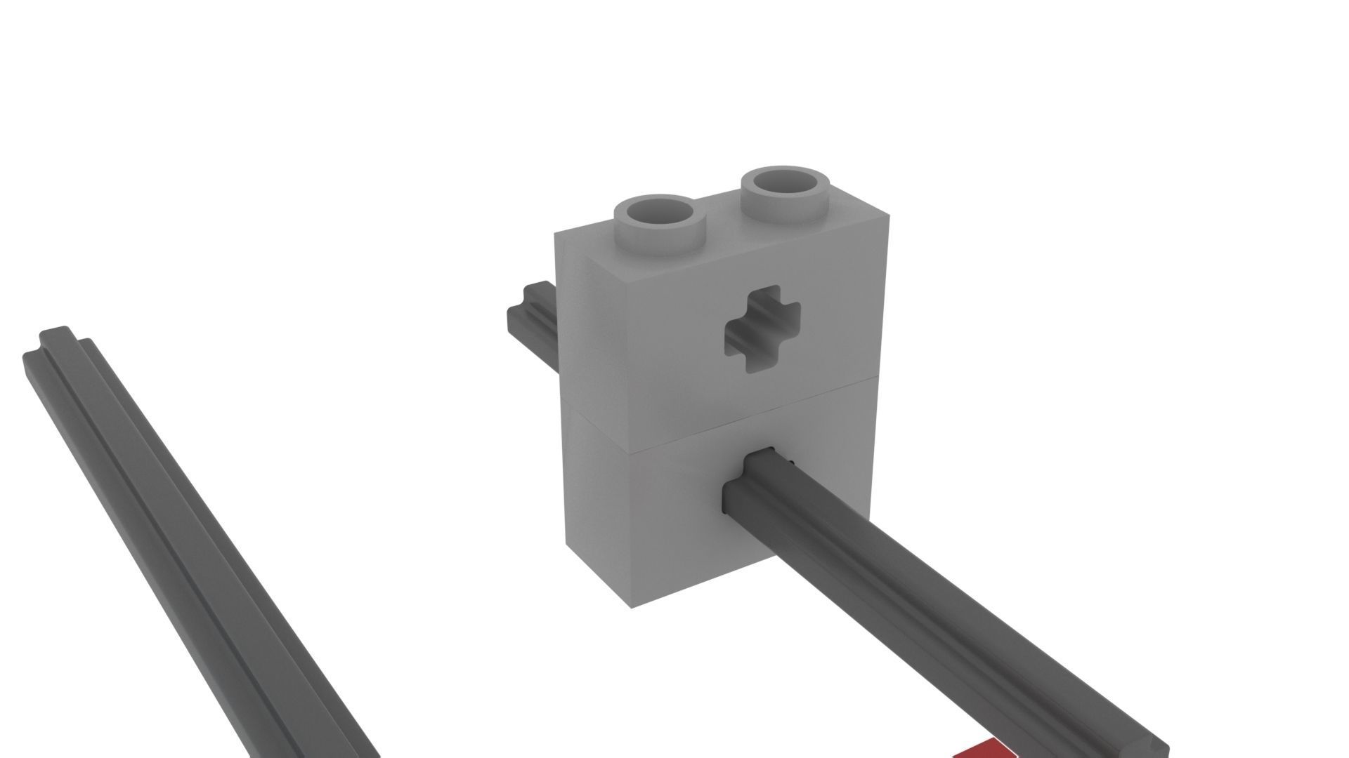 Lego Bricks With Axle Hole 3D model | CGTrader