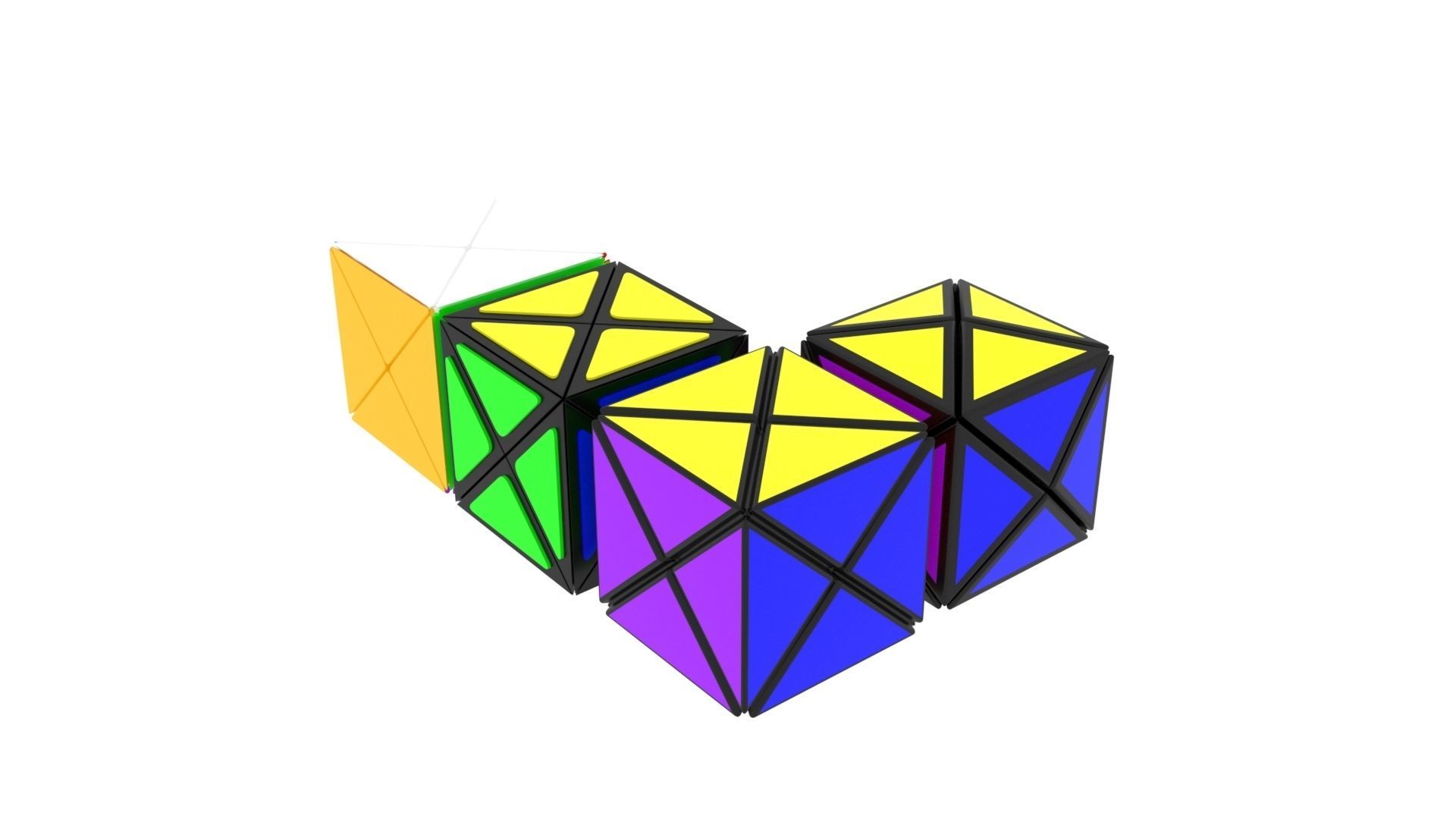 Dino Cubes Set 3D model | CGTrader