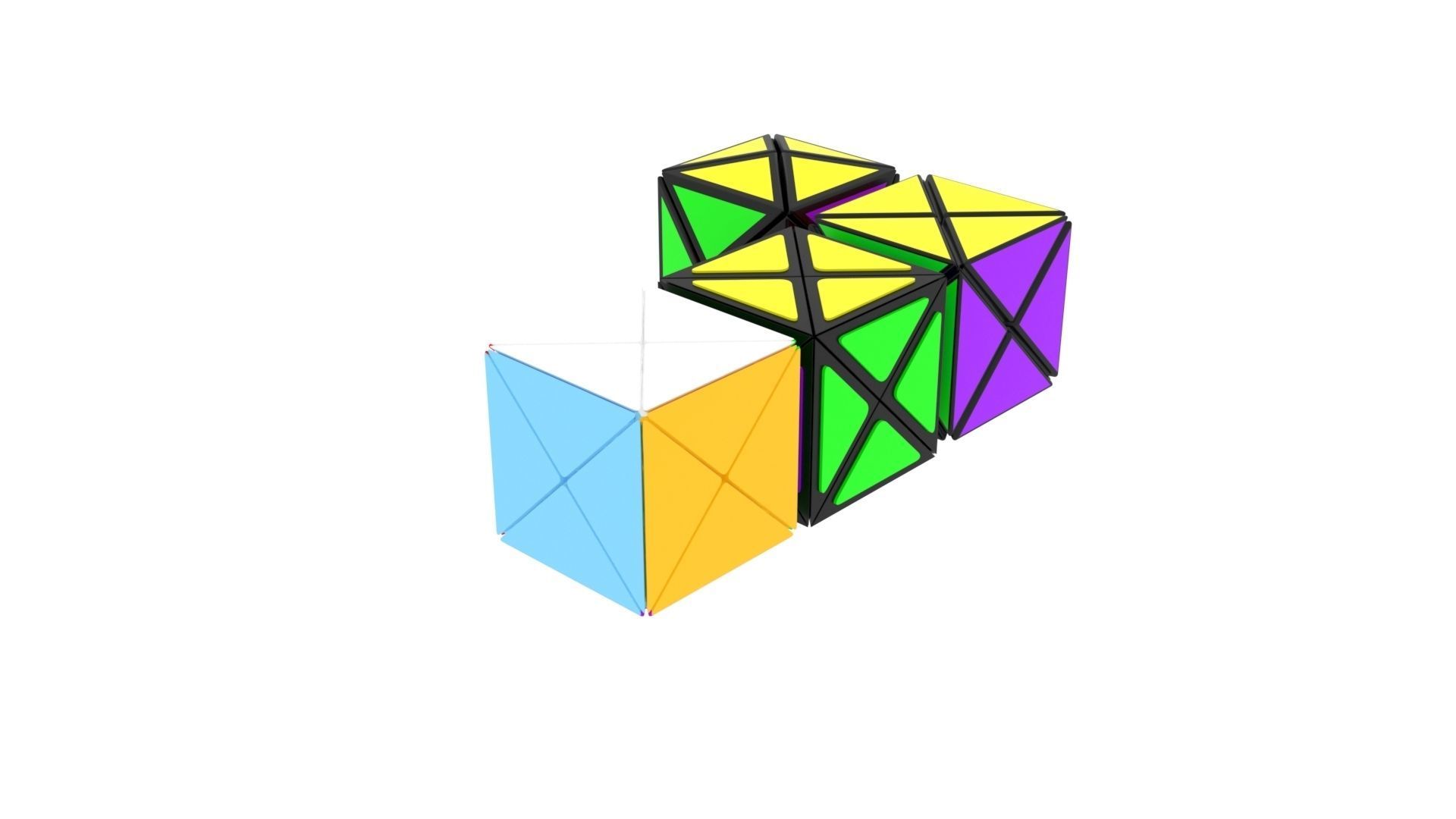 Dino Cubes Set 3D model | CGTrader
