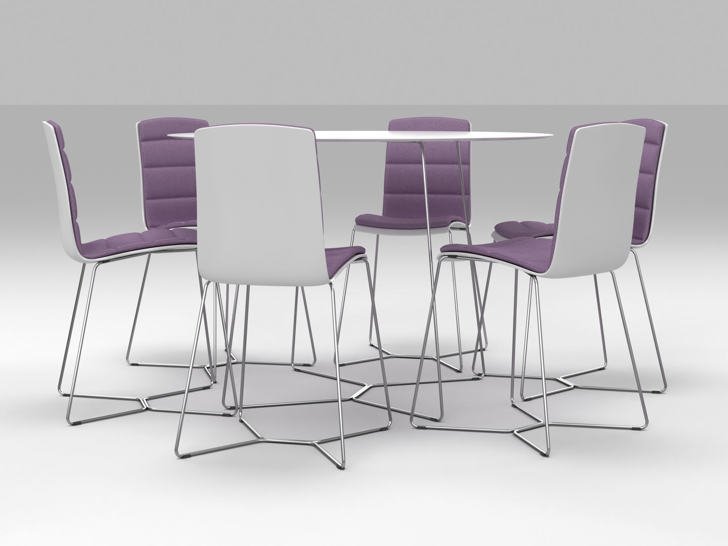 Viteo Table Set Large 3D model | CGTrader