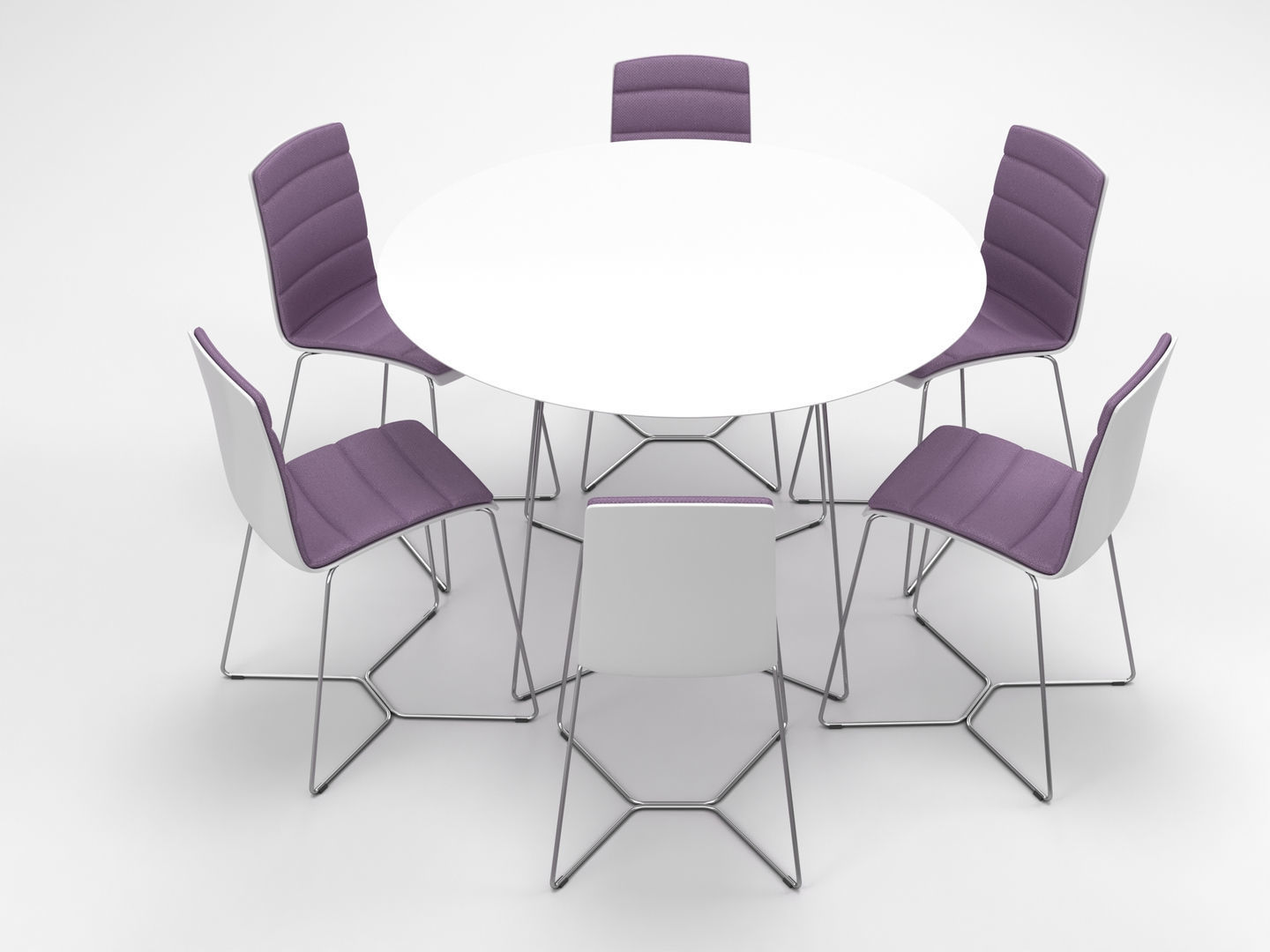 Viteo Table Set Large 3D model | CGTrader