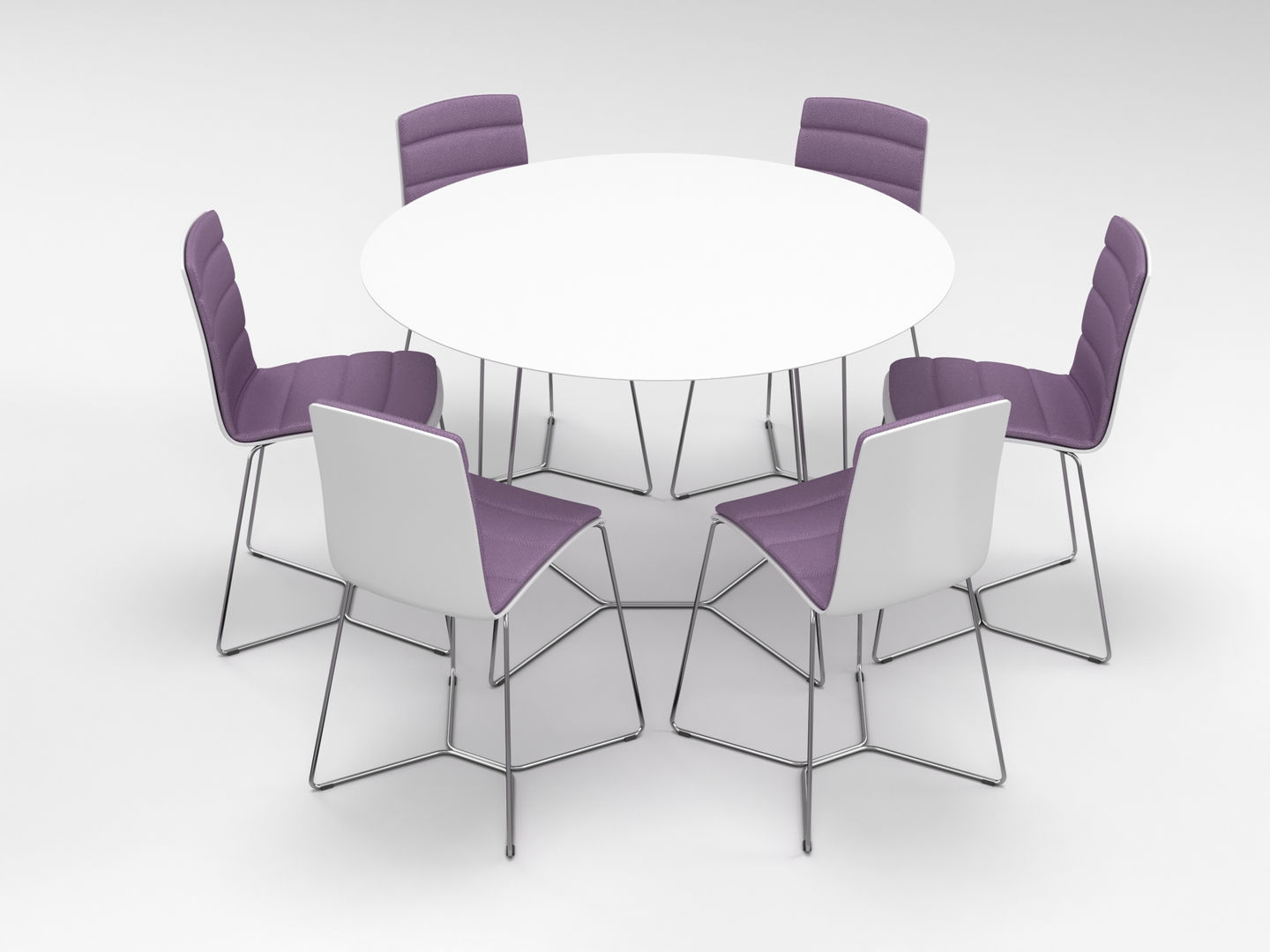 Viteo Table Set Large 3D model | CGTrader