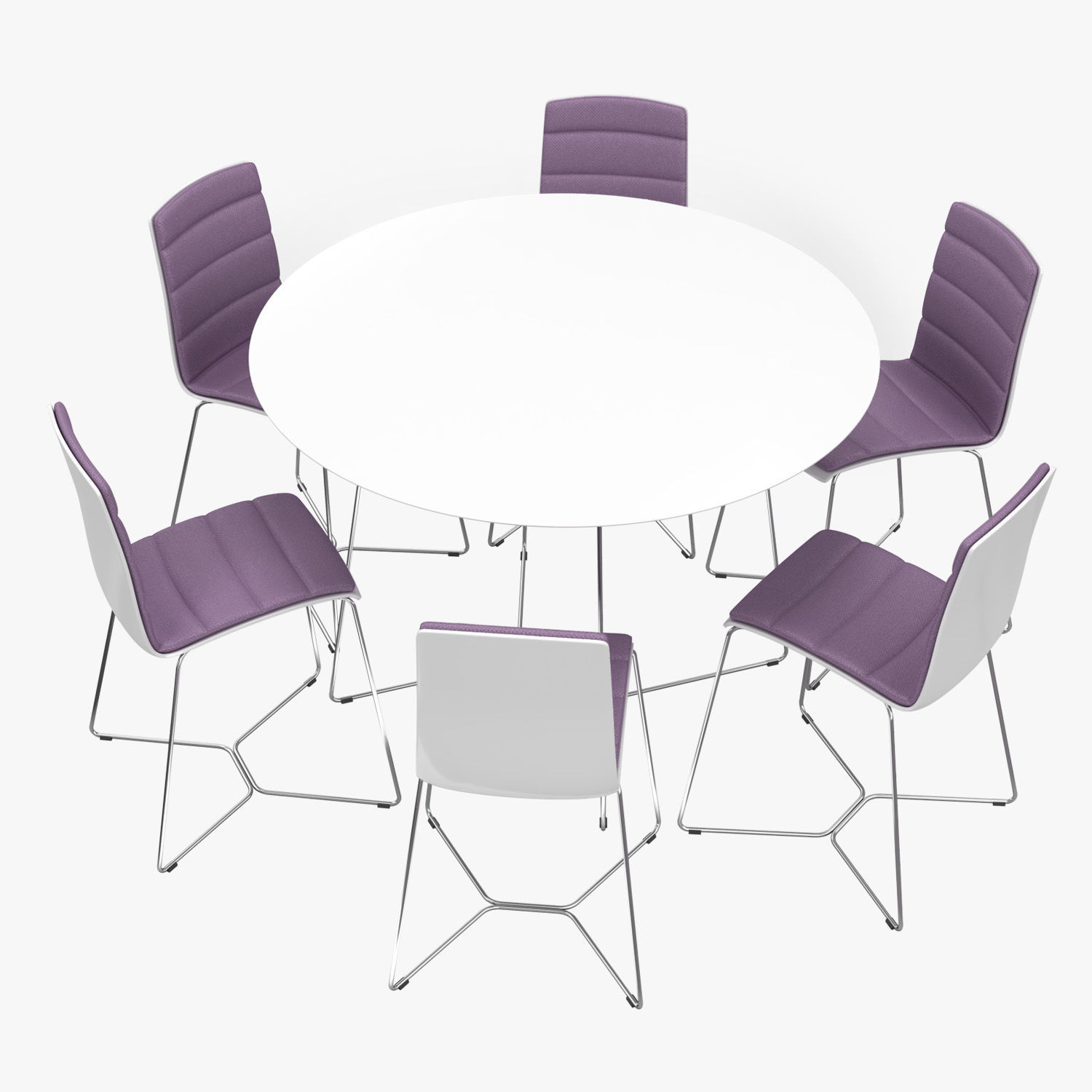 Viteo Table Set Large 3D model | CGTrader