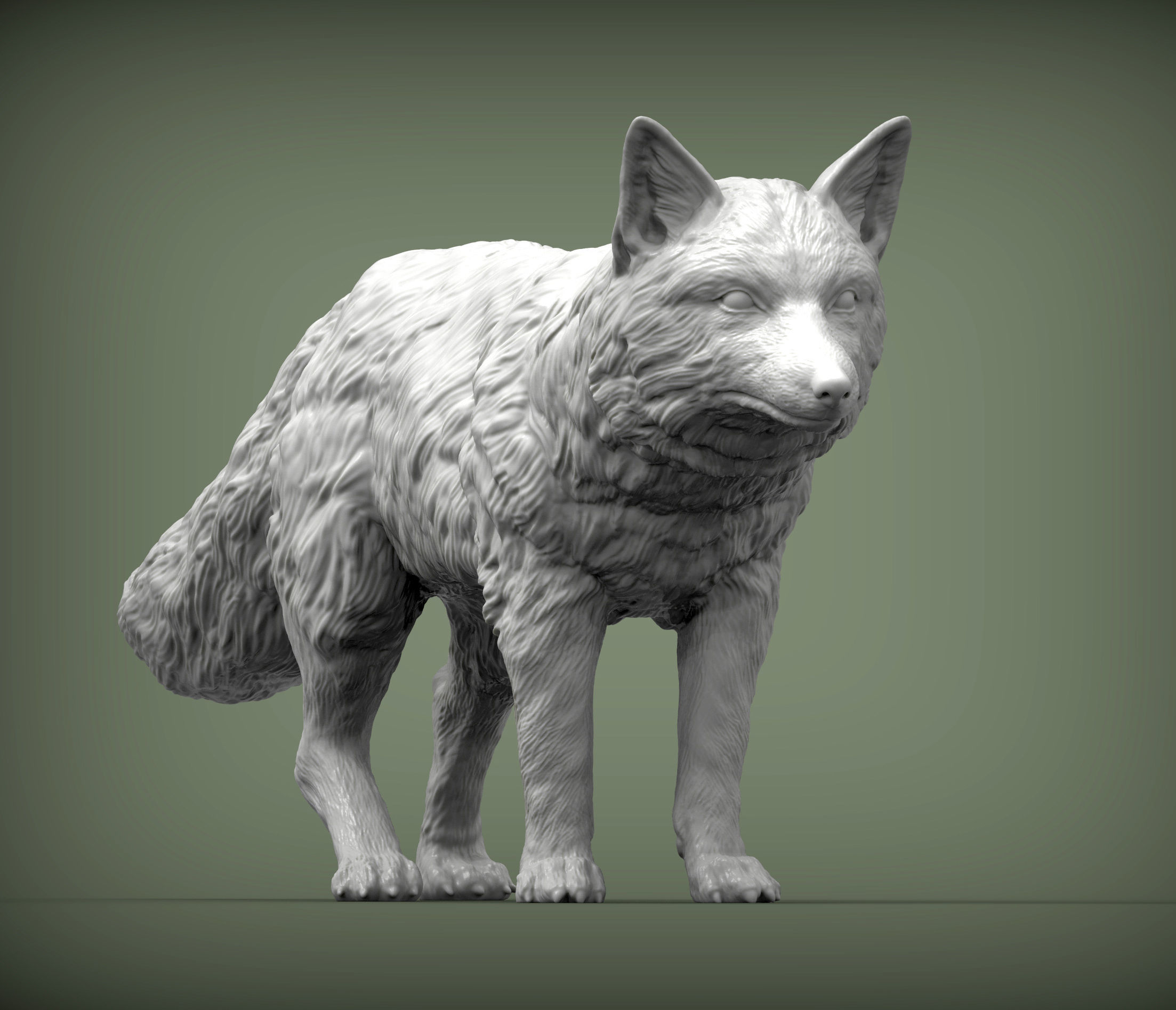 Fox 3D print model 3D model 3D printable | CGTrader