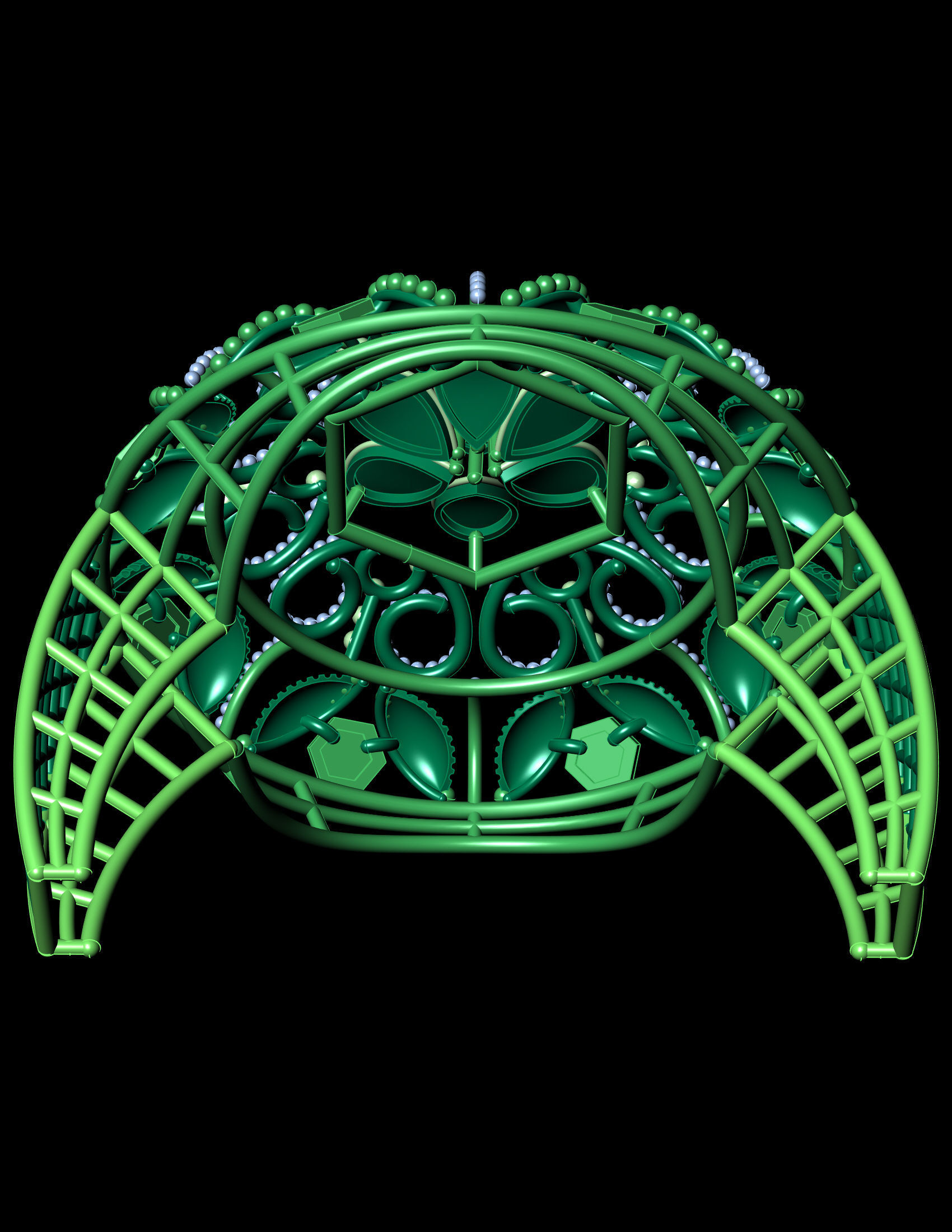 Traditional Indian Katak Gold Ring - 3D Print File 3D model 3D ...