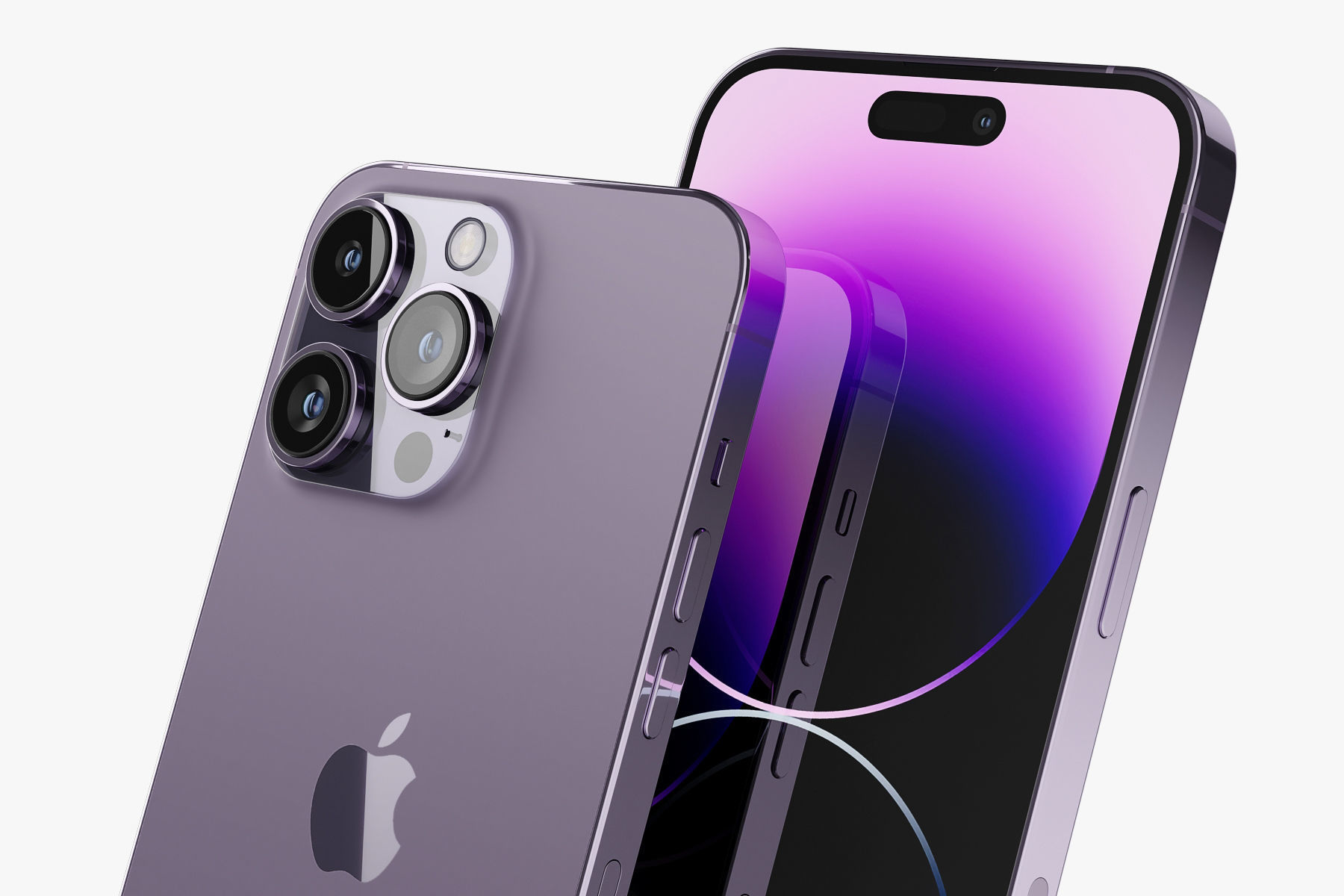 Apple iPhone 14 Pro MAX Deep Purple 3D model | CGTrader