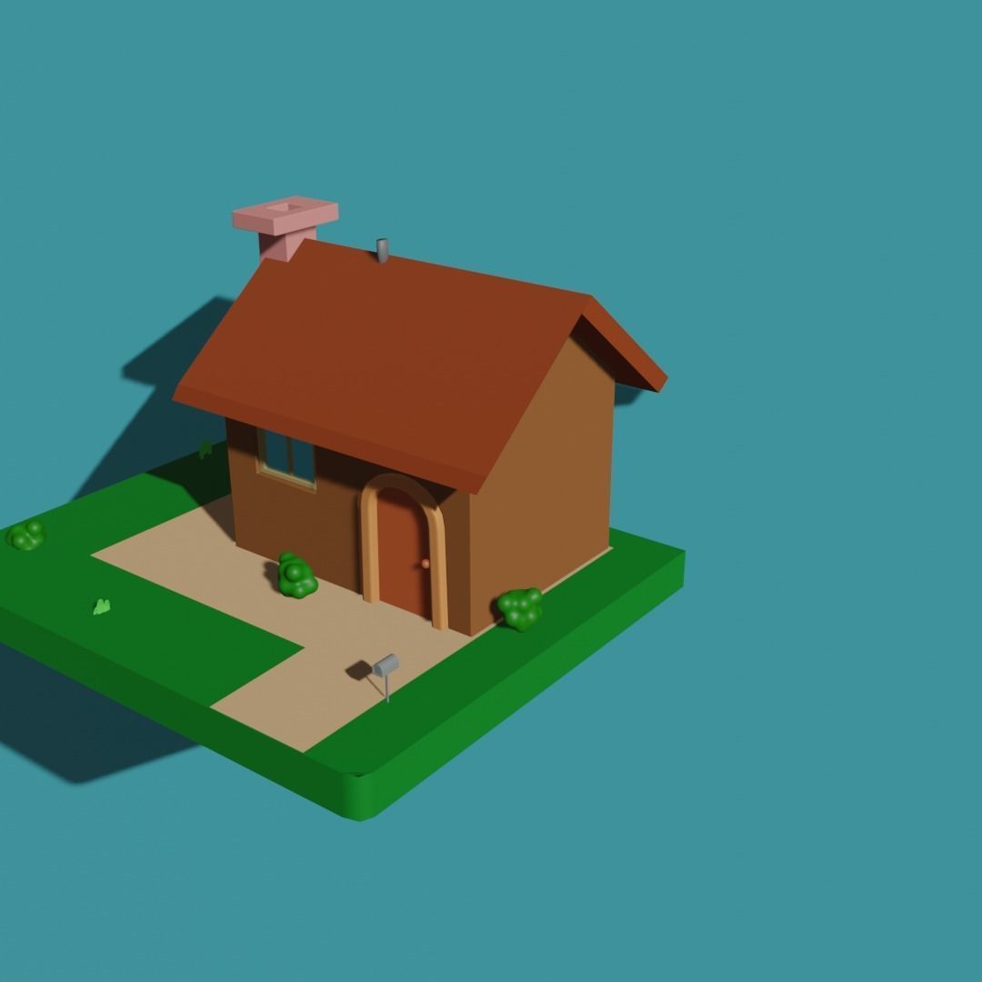 cartoon house free VR / AR / low-poly 3D model | CGTrader