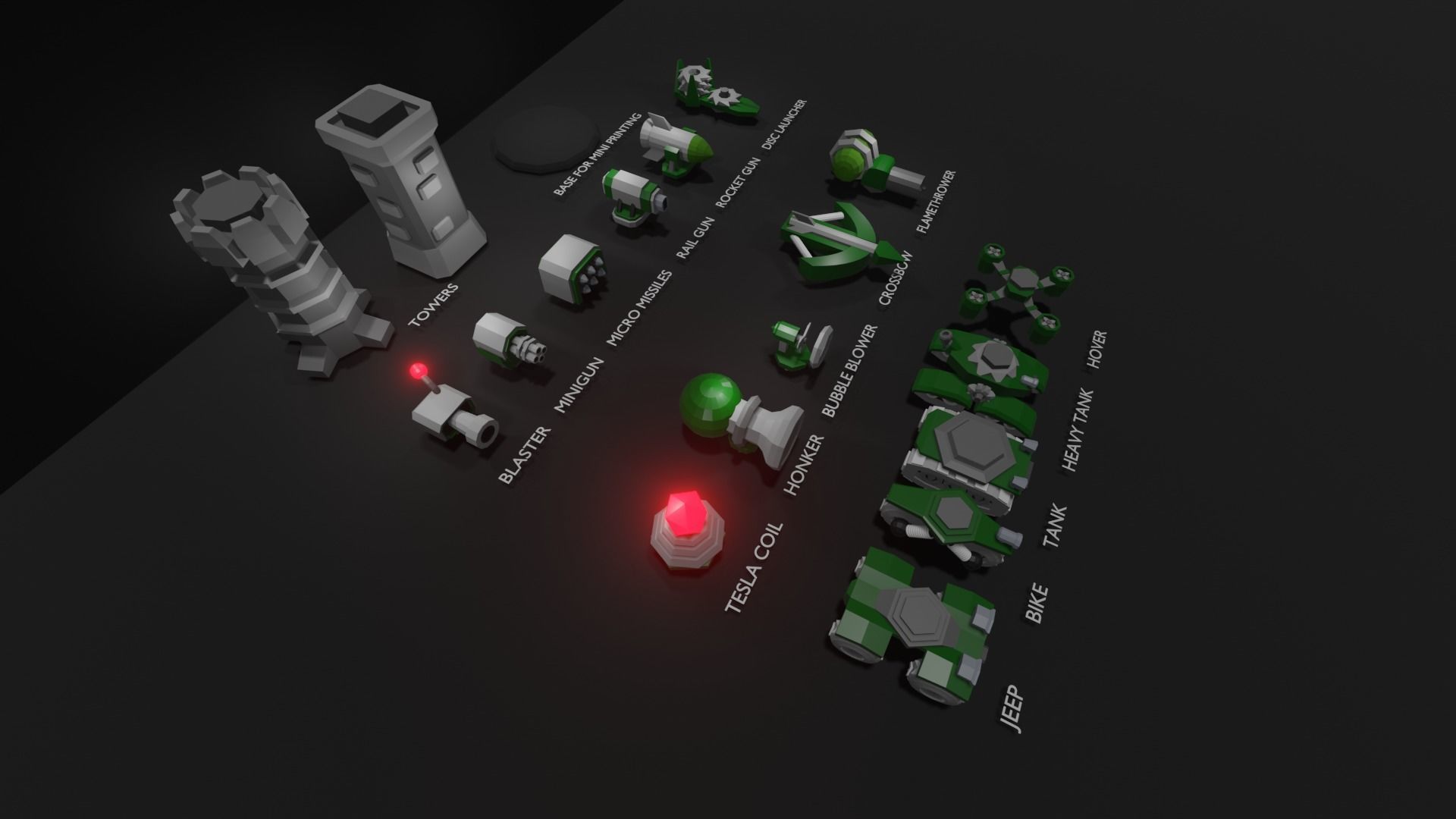 3D model Low Poly Modular Tanks VR / AR / low-poly | CGTrader