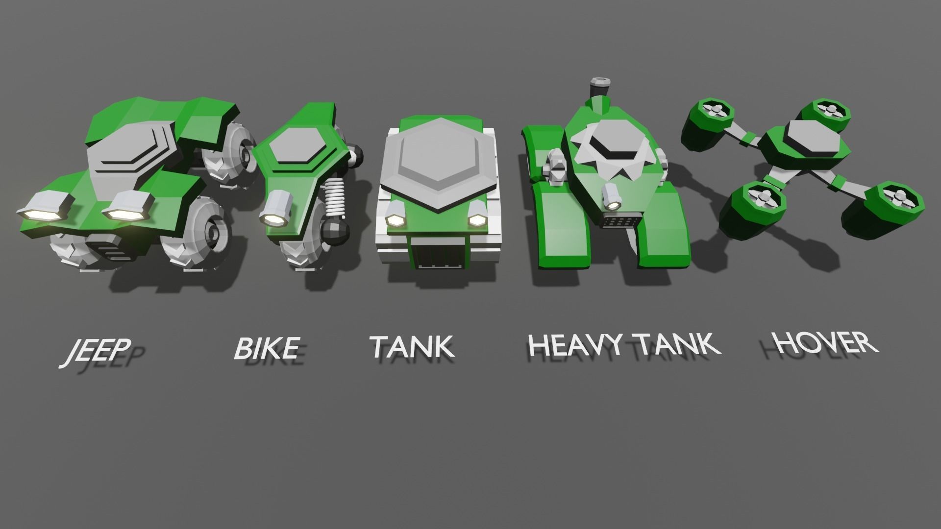 3D model Low Poly Modular Tanks VR / AR / low-poly | CGTrader