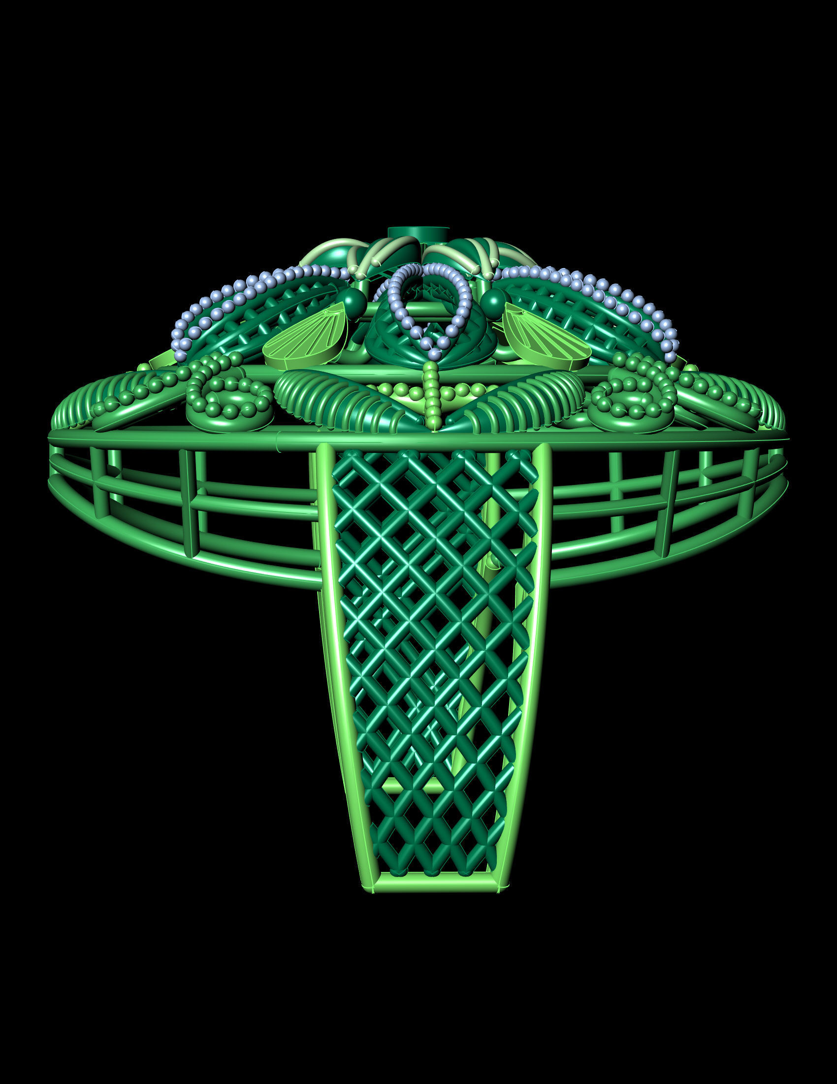 Traditional Indian Katak Ring - 3D Print File 3D model 3D printable ...